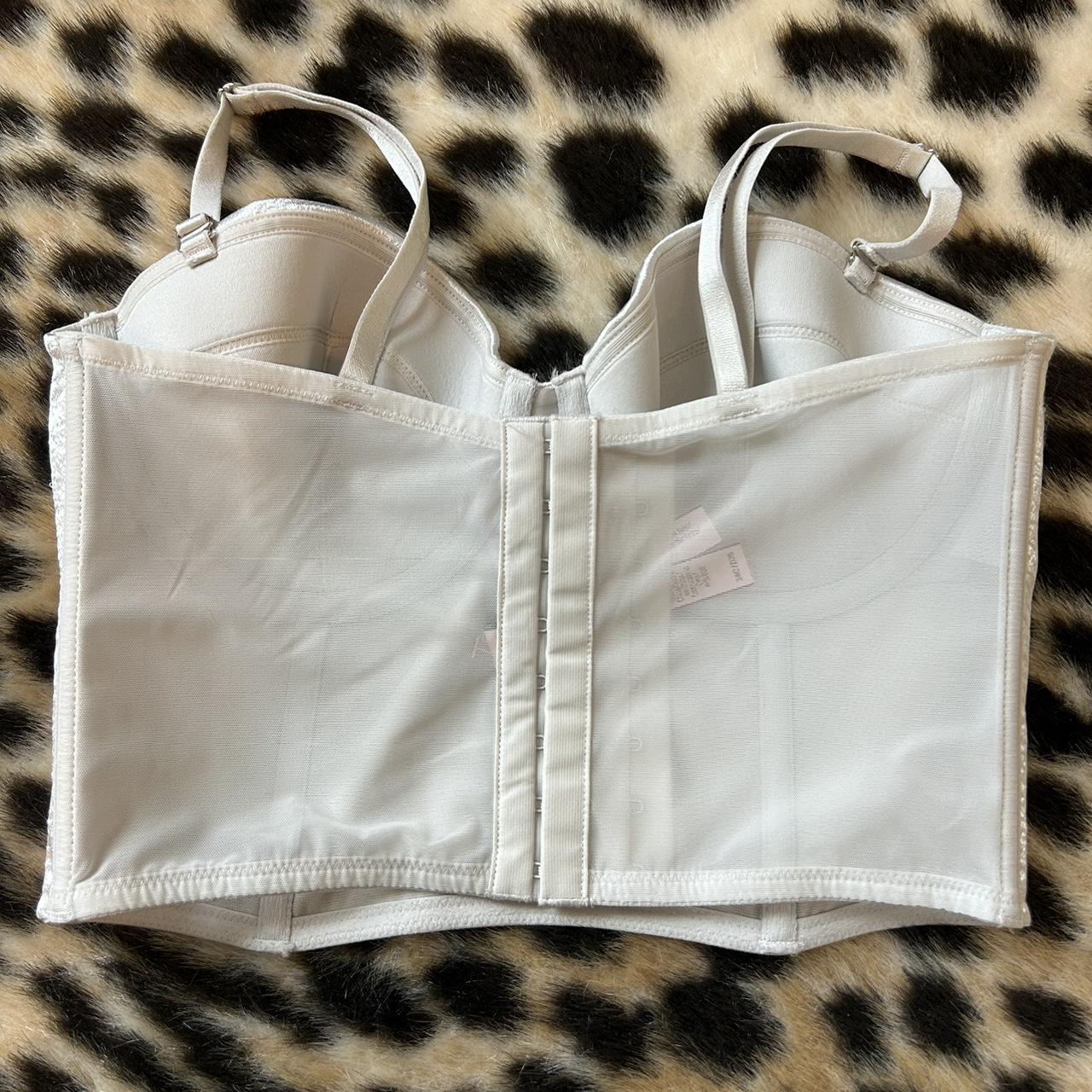 Silver White Victoria’s Secret Corset Lingerie Like... - Depop