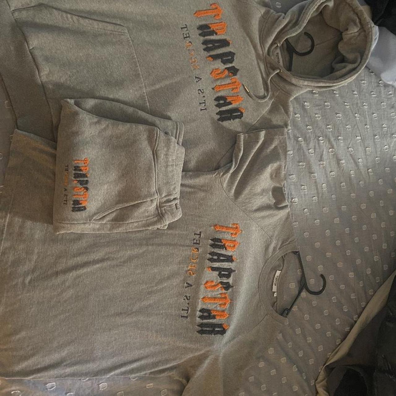 Trapstar t-shirt and shorts set (hoodie extra $240... - Depop