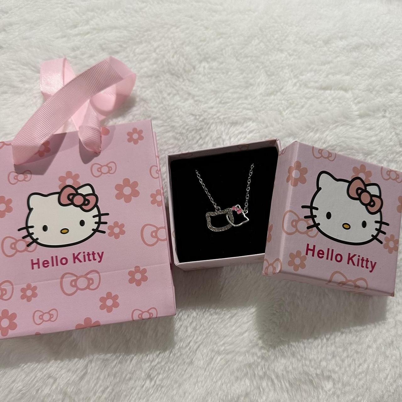 Hello Kitty Necklace Cartoon Sanrio Anime KT Cat... - Depop