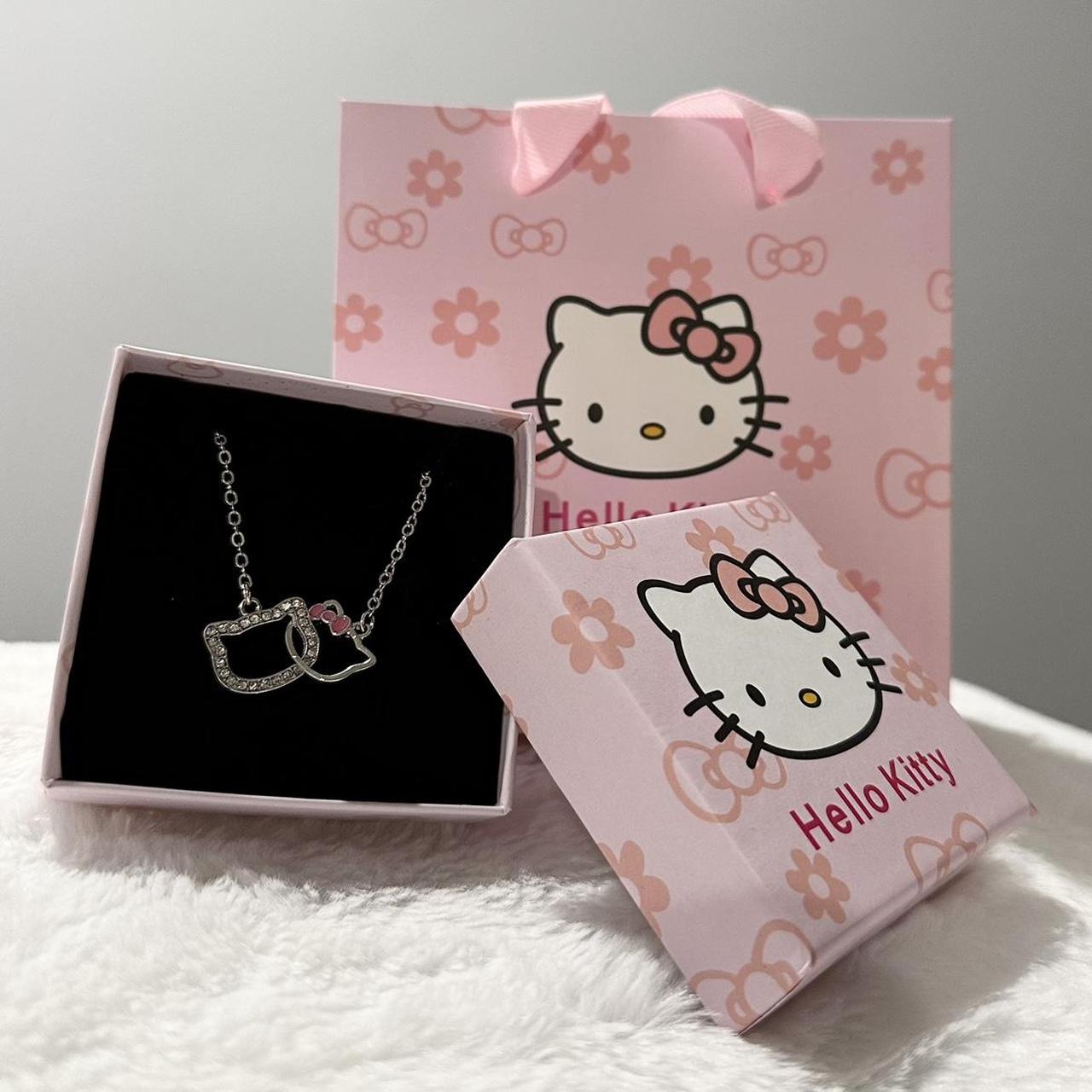 Hello Kitty Necklace Cartoon Sanrio Anime KT Cat... - Depop