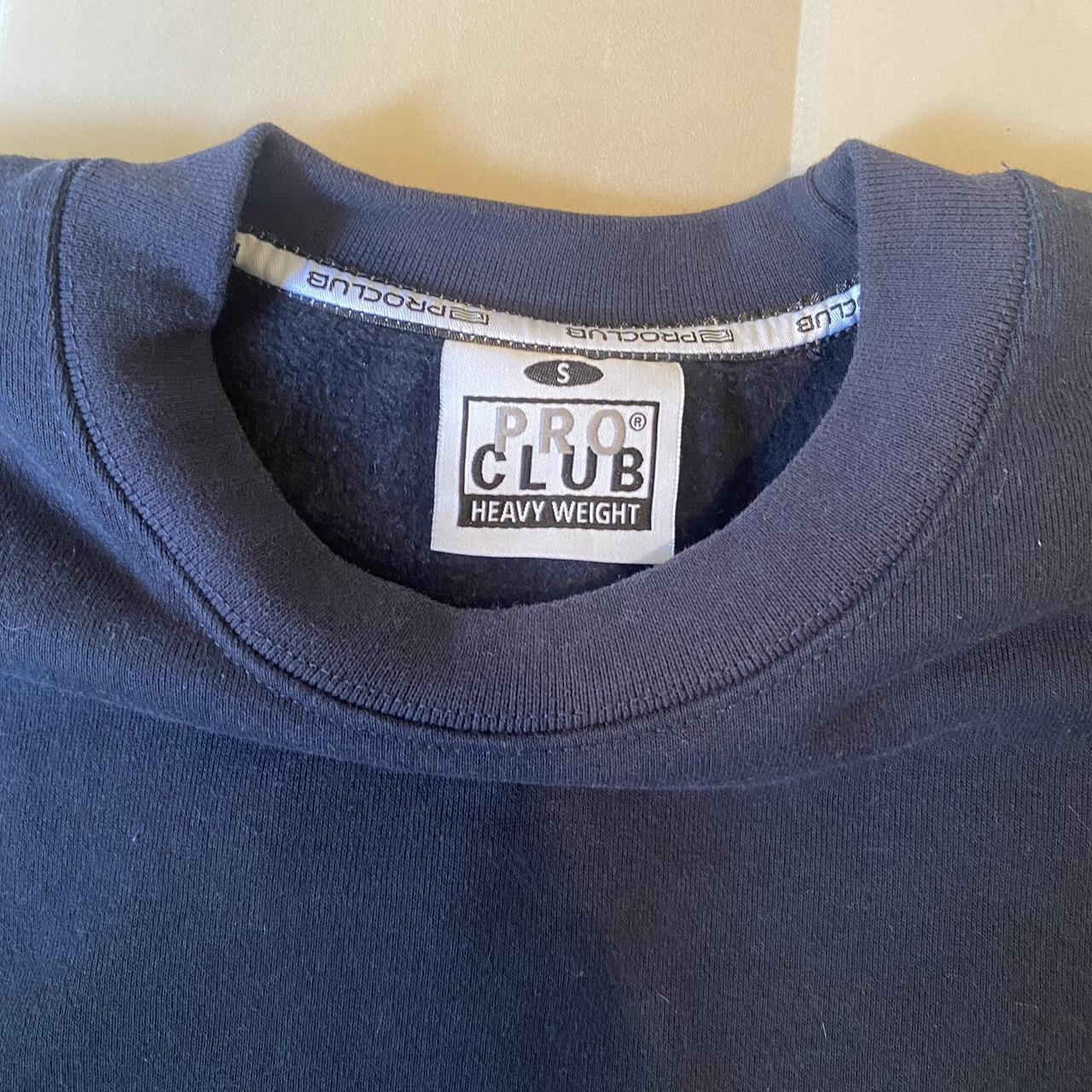 navy pro club crewneck - Depop
