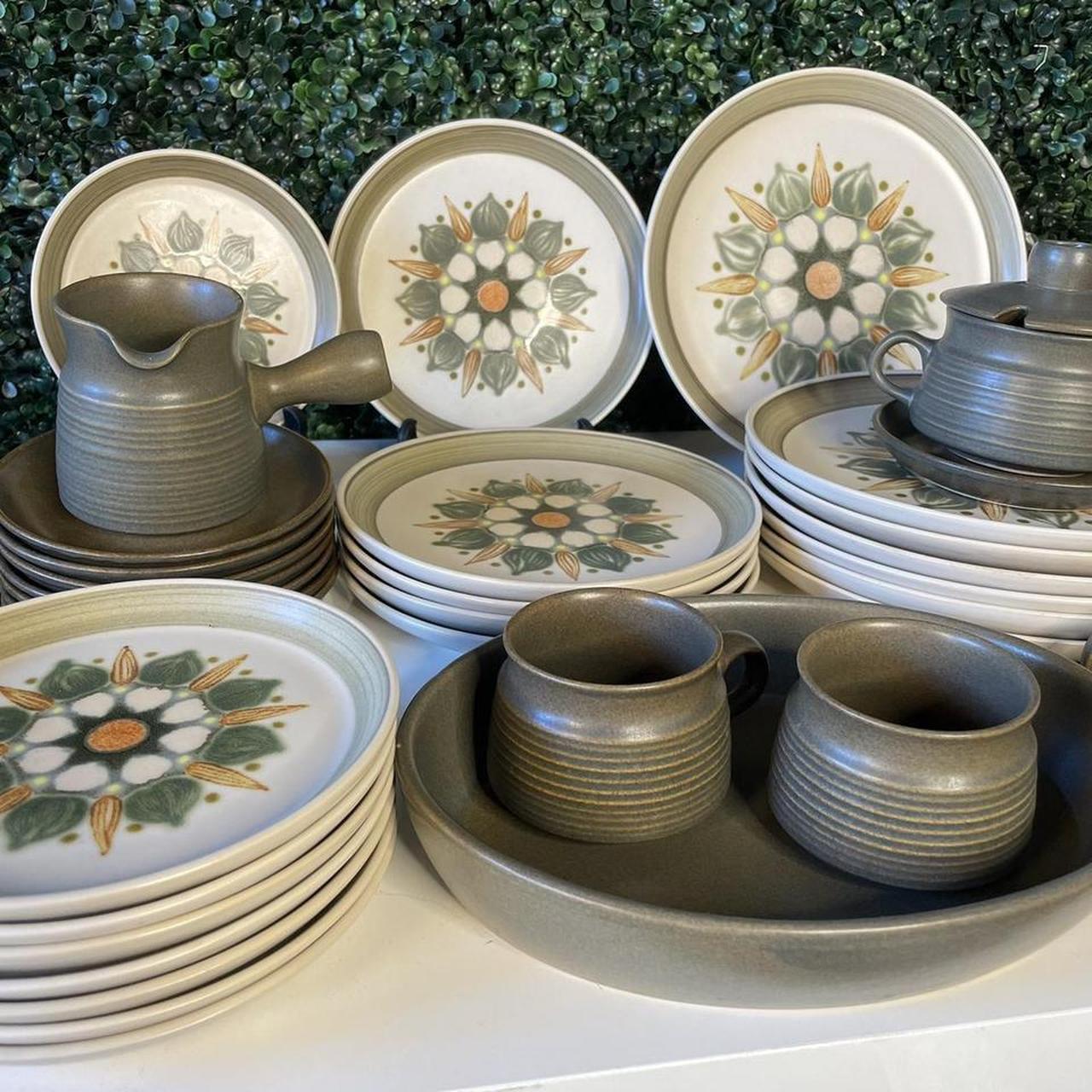 1966 Denby-Langley Sherwood pattern 46 piece... - Depop