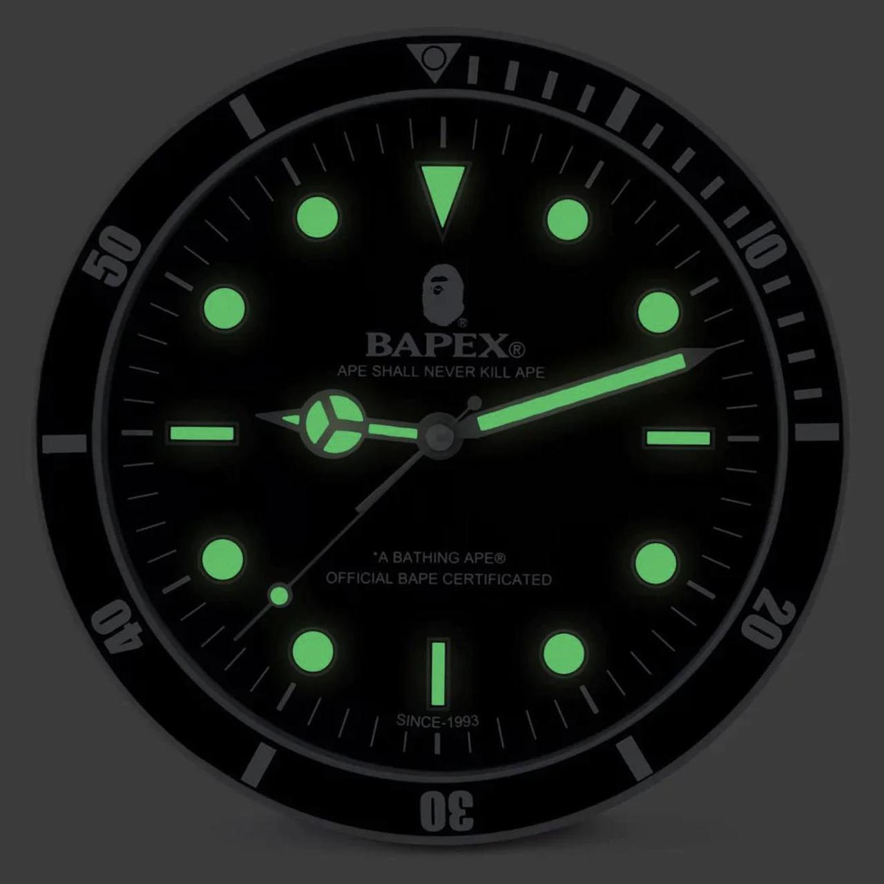 Bape Bapex Table Clock Classic Clock face with... - Depop