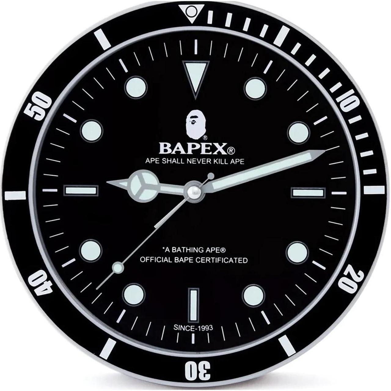 Bape Bapex Table Clock Classic Clock face with... - Depop