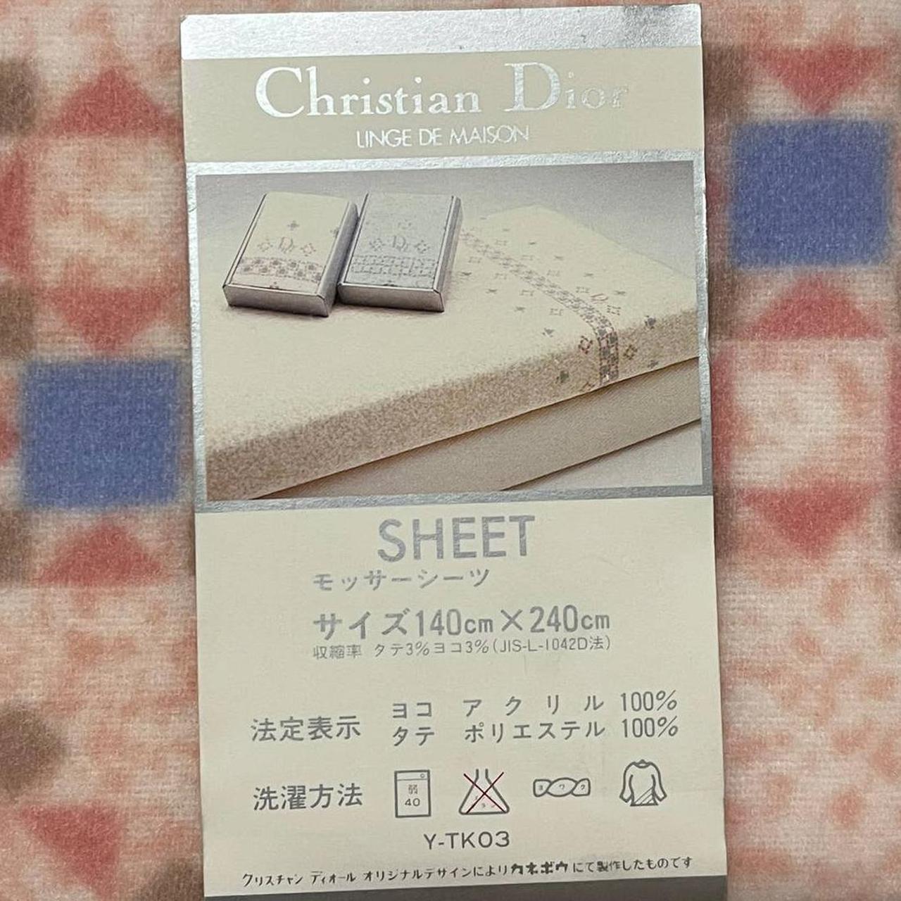 Vintage Dior Bed Sheet (80's) Vintage 80s Bed Sheet... - Depop