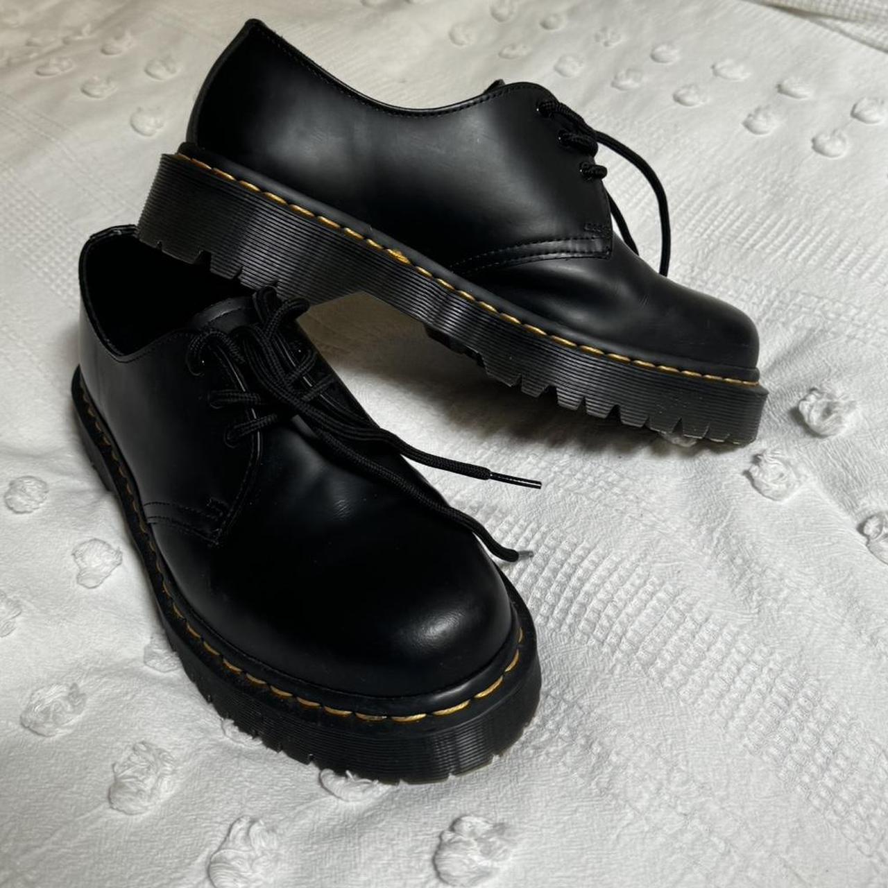 Dr Martens 1461 Bex Black smooth UK 7/EU41 Selling... | Depop
