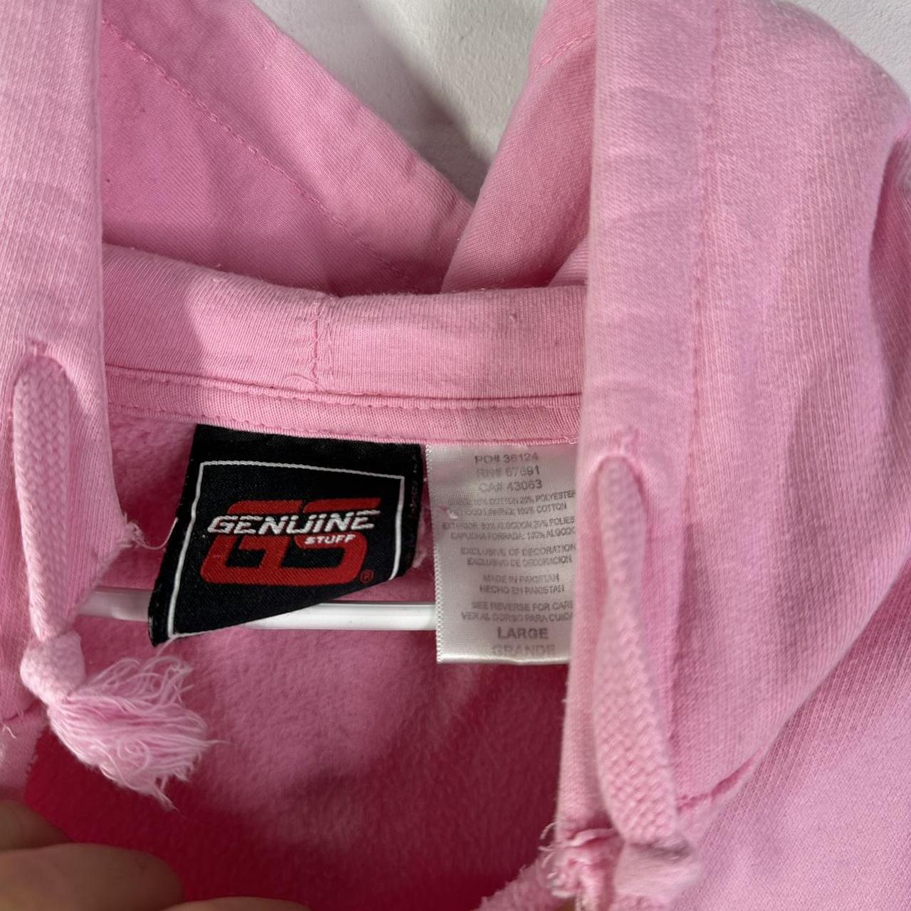Vintage 90s Pink Michigan State Embroidered Hoodie... - Depop