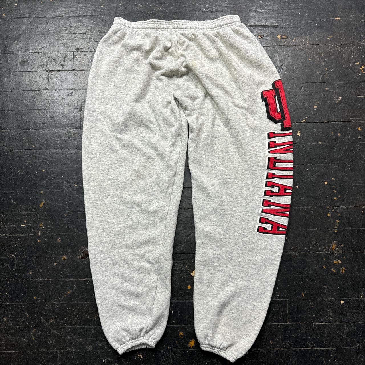 Vintage 90s University Of Indiana Gray Sweatpants... | Depop
