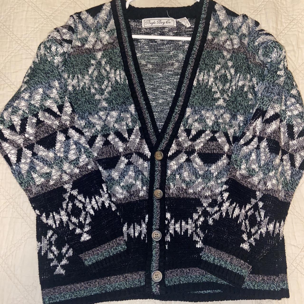 Bugle Boy Co sweater cardigan size medium but feels... - Depop