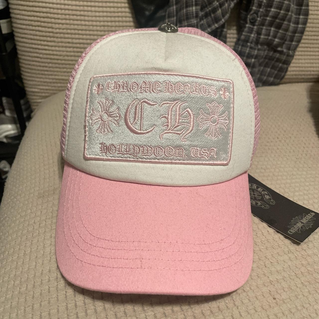 Cute pink CH trucker hat - Depop