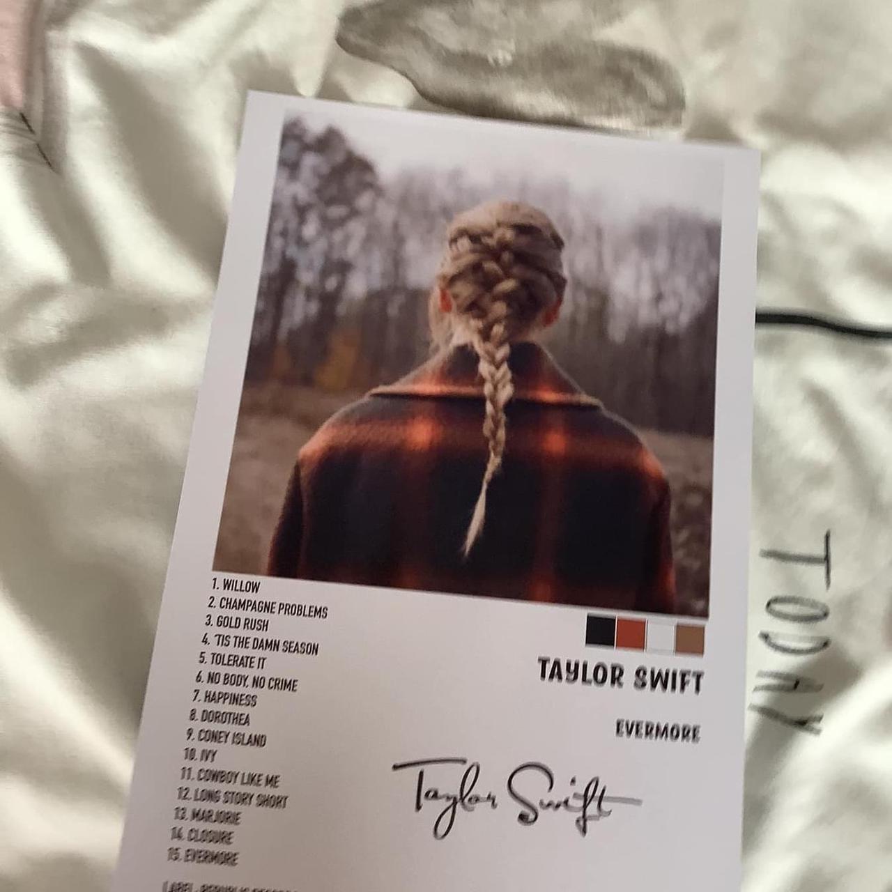 Evermore Taylor Swift Poster A4 premium photo... - Depop