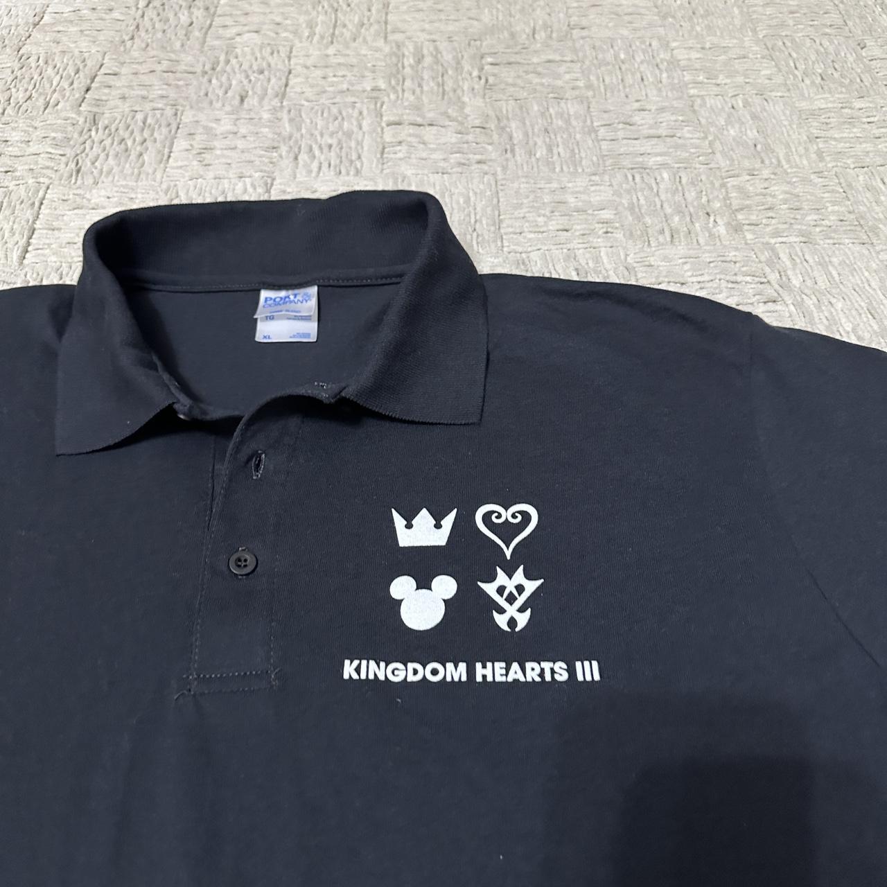 Disney Kingdom Hearts 3 III GameStop Promo Polo... - Depop