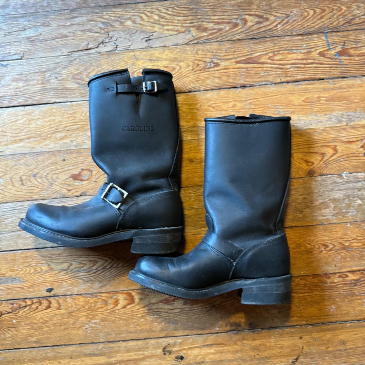 Carolina classic engineer boots. Round toe, hits at... | Depop
