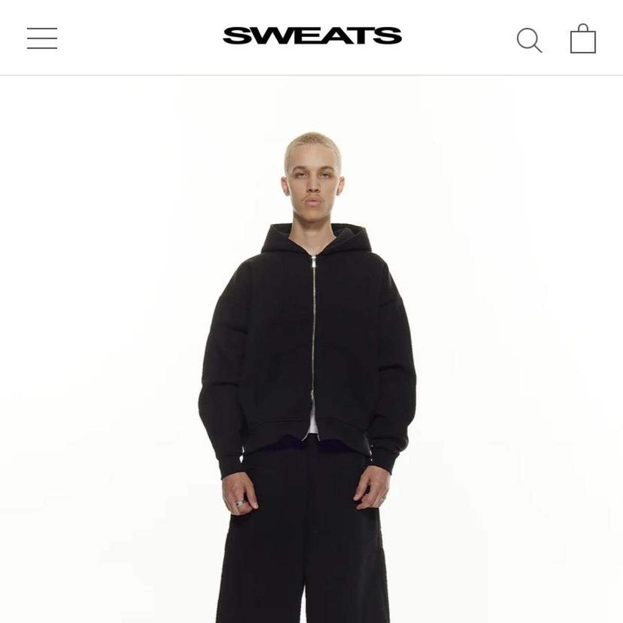 Sweats Collective zip up hoodie in black... - Depop