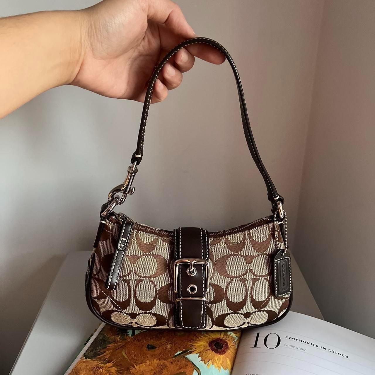 Coach Signature Demi Pouch - Dark... | Depop