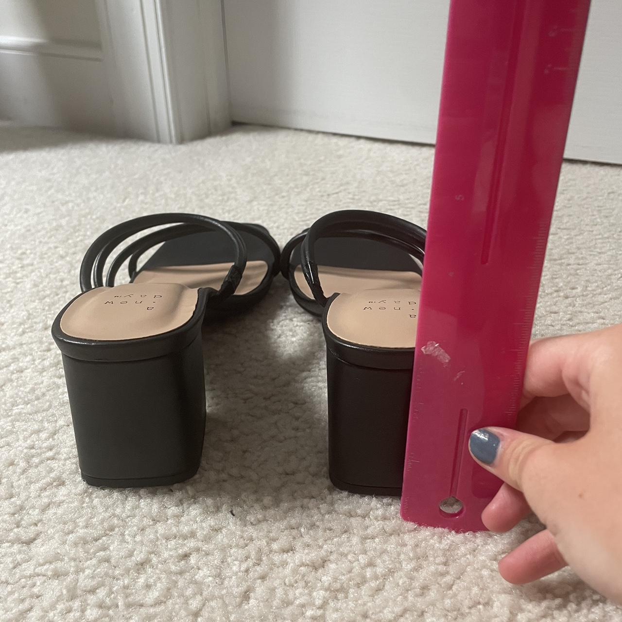 Target A New Day heels Black strappy Worn once - Depop