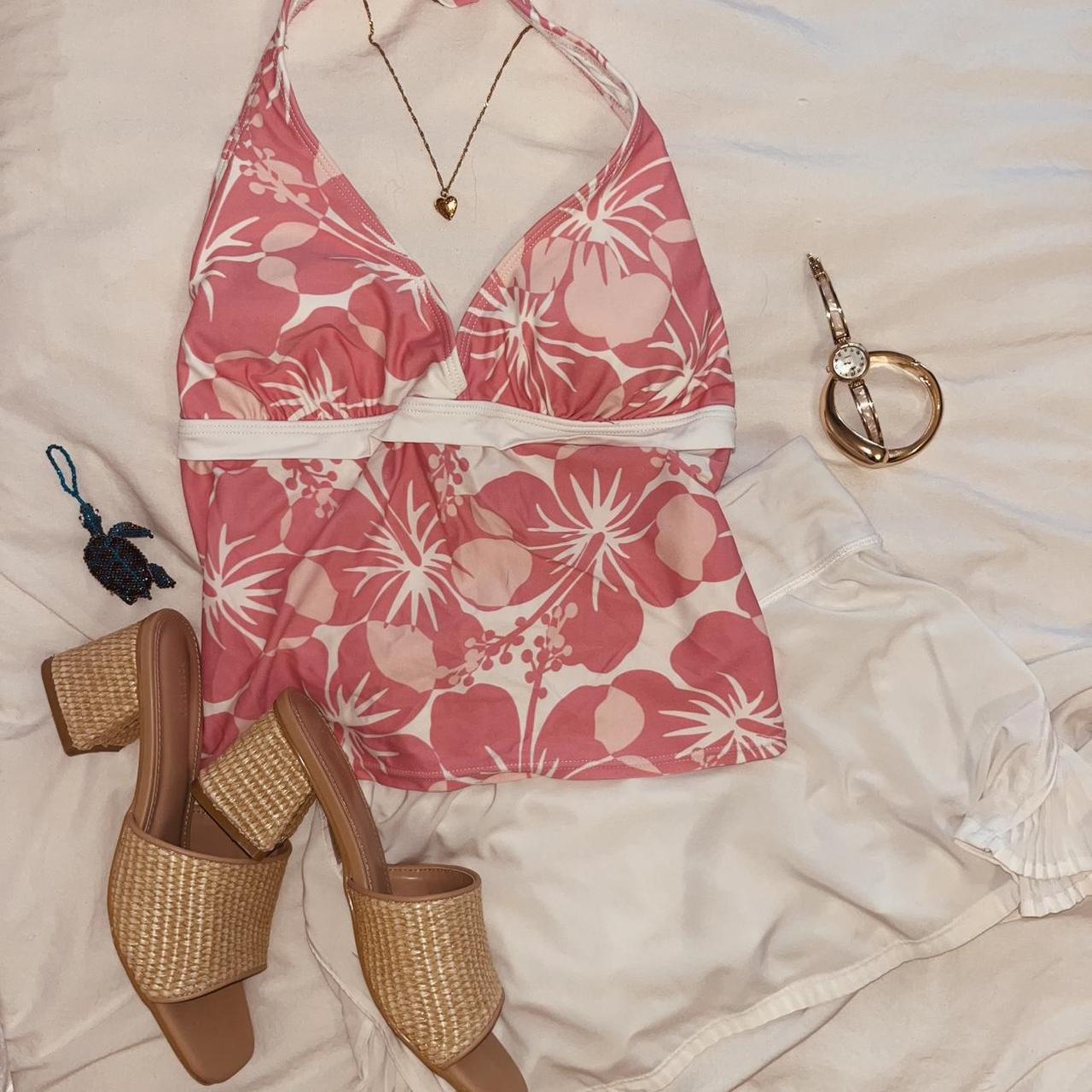 🌺PINK TROPICAL FLOWER TANKINI🌺 - LOVE this for... | Depop