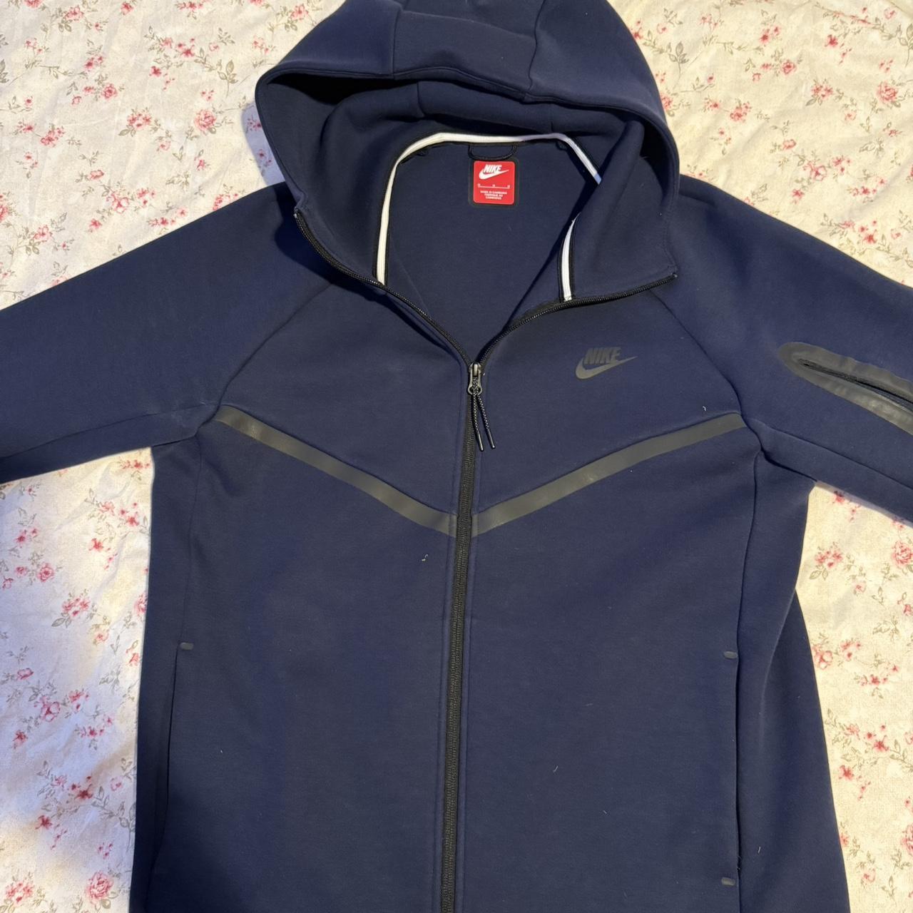 Navy blue Nike tech fleece hoodie | Depop