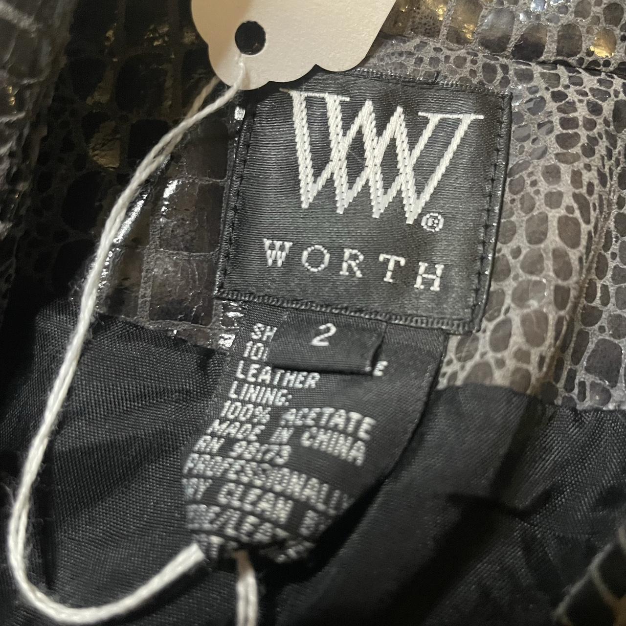 silver/gray snakeskin jacket - size 2 , best fit... - Depop