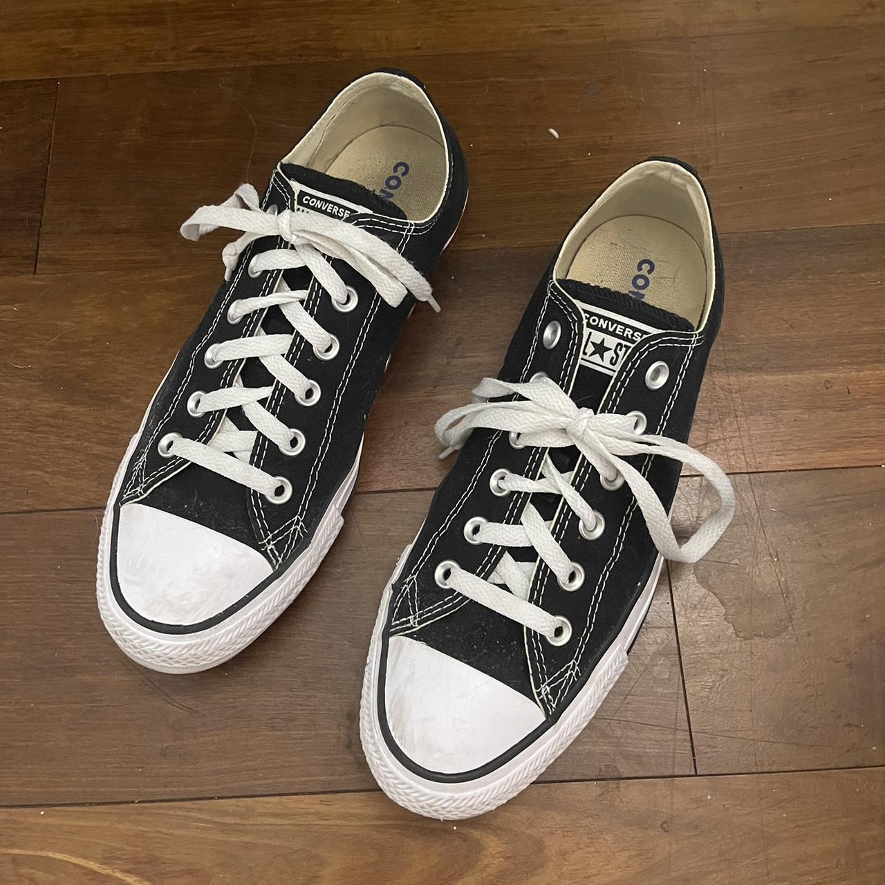 New Low top converse/ men’s us 8 , women’s us 10! - Depop