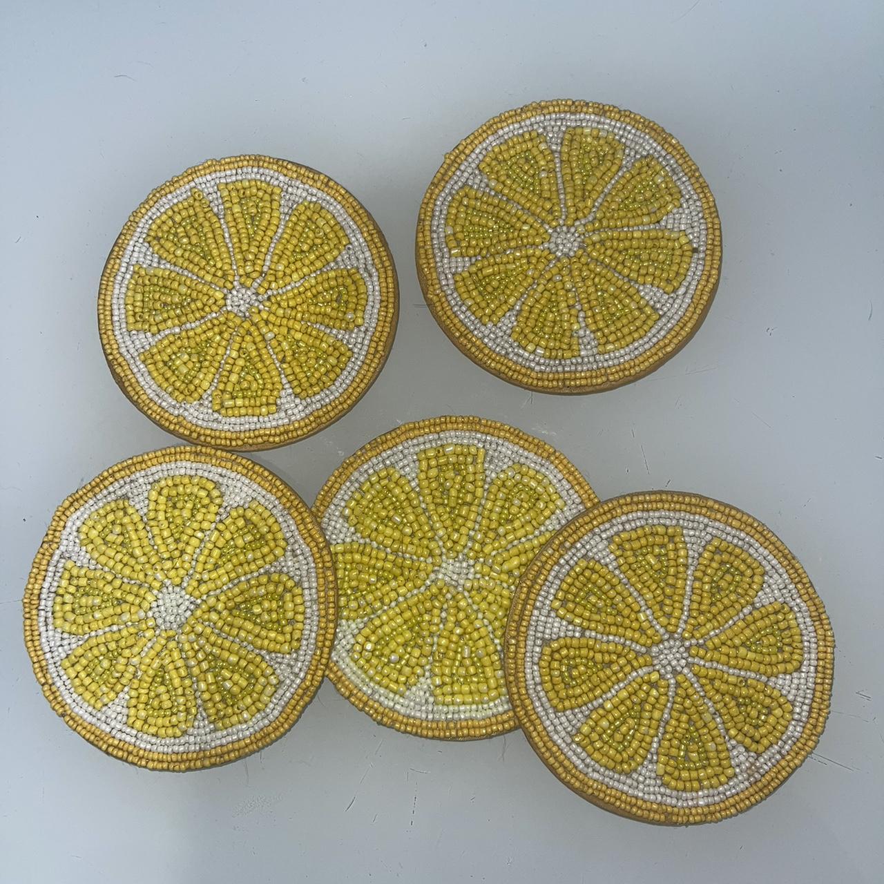 Super cute handmade lemon coasters! Heat proof and... - Depop