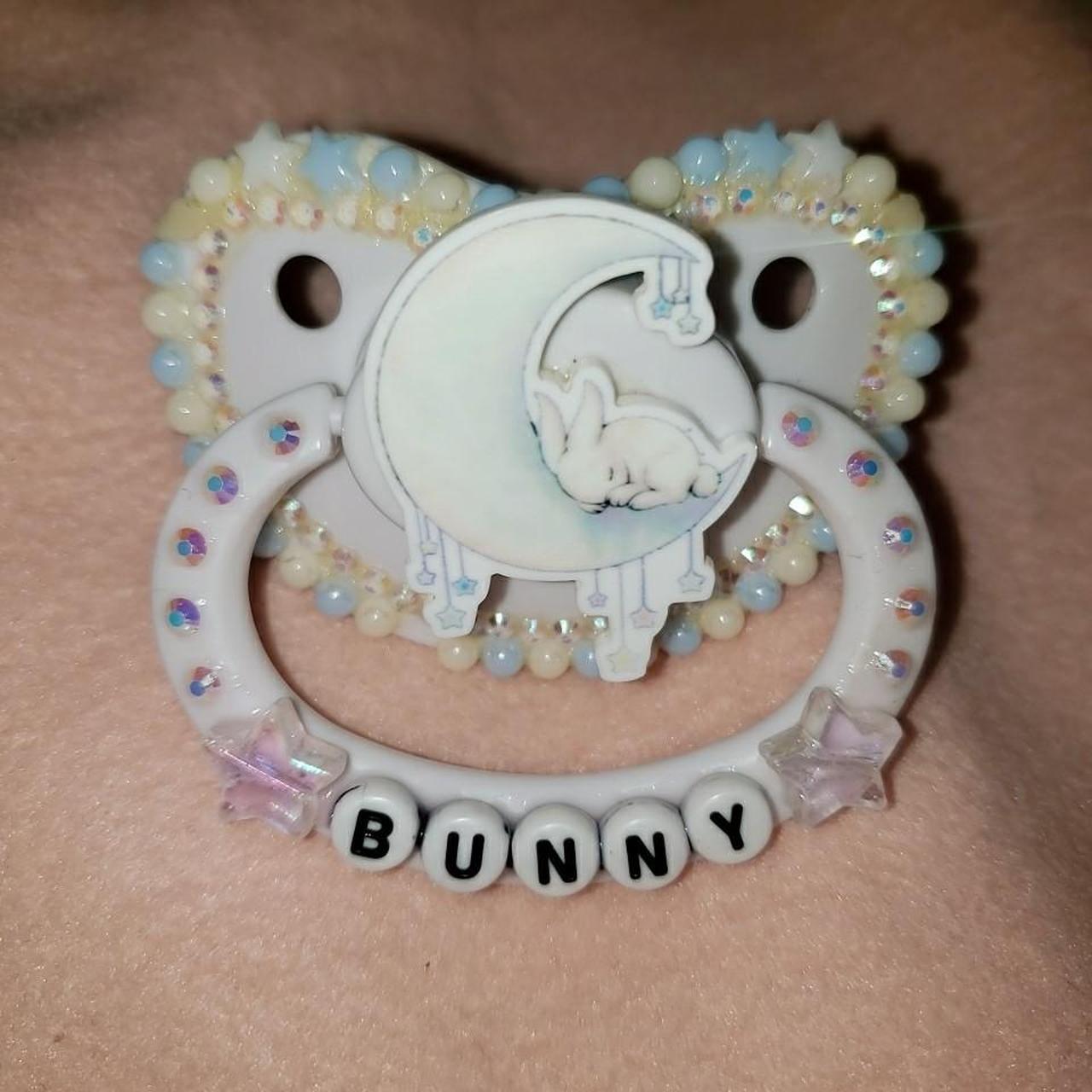 Sleeping bunny adult pacifier ♡ -sanitized with... - Depop