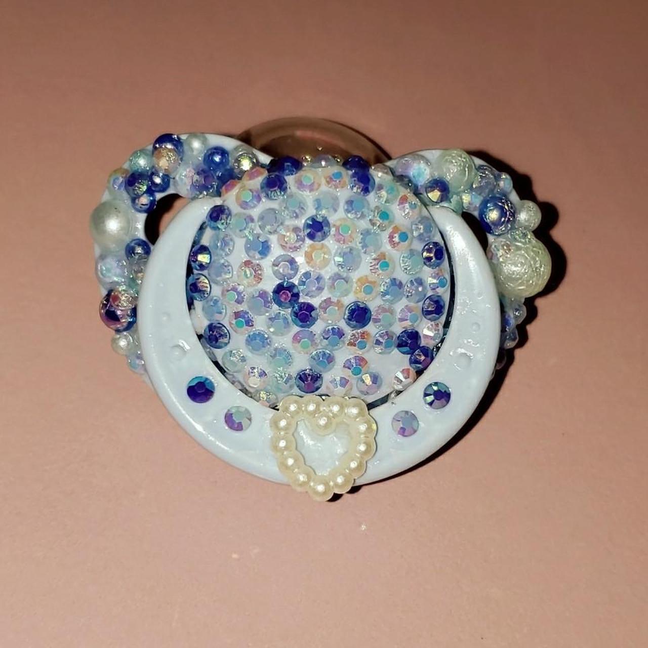 Blue small shield deco paci ♡ - destash ♡ - never... - Depop