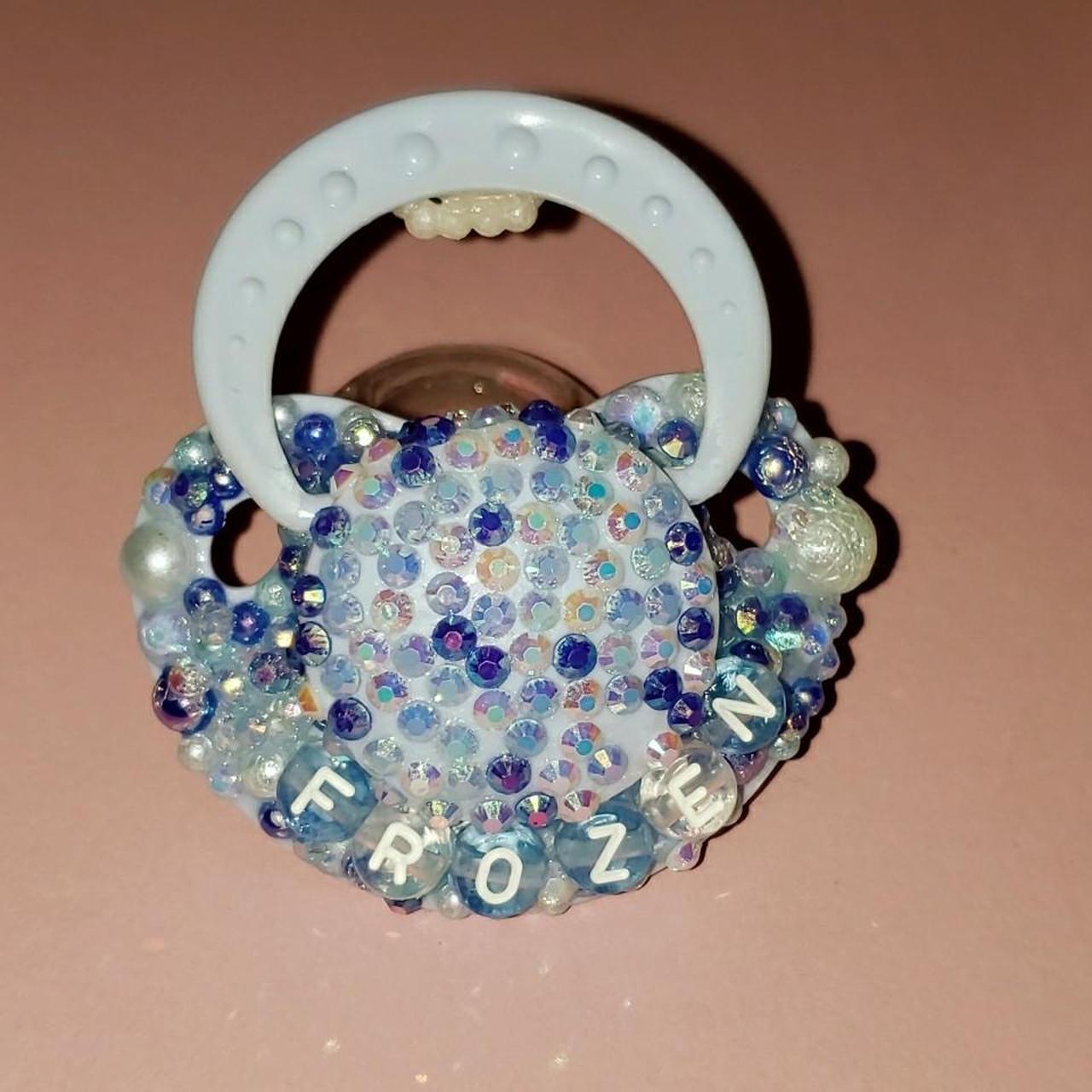 Blue small shield deco paci ♡ - destash ♡ - never... - Depop