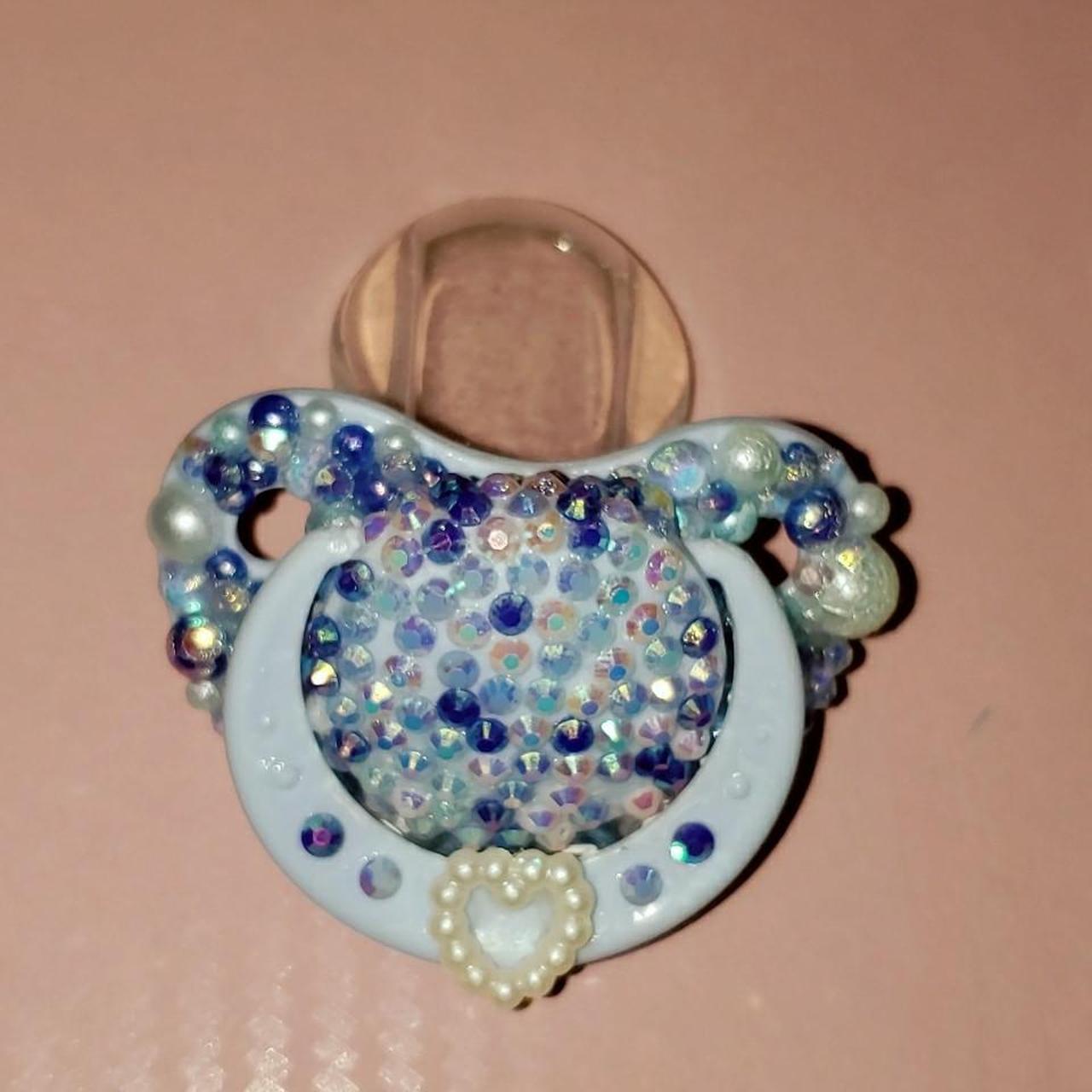 Blue small shield deco paci ♡ - destash ♡ - never... - Depop