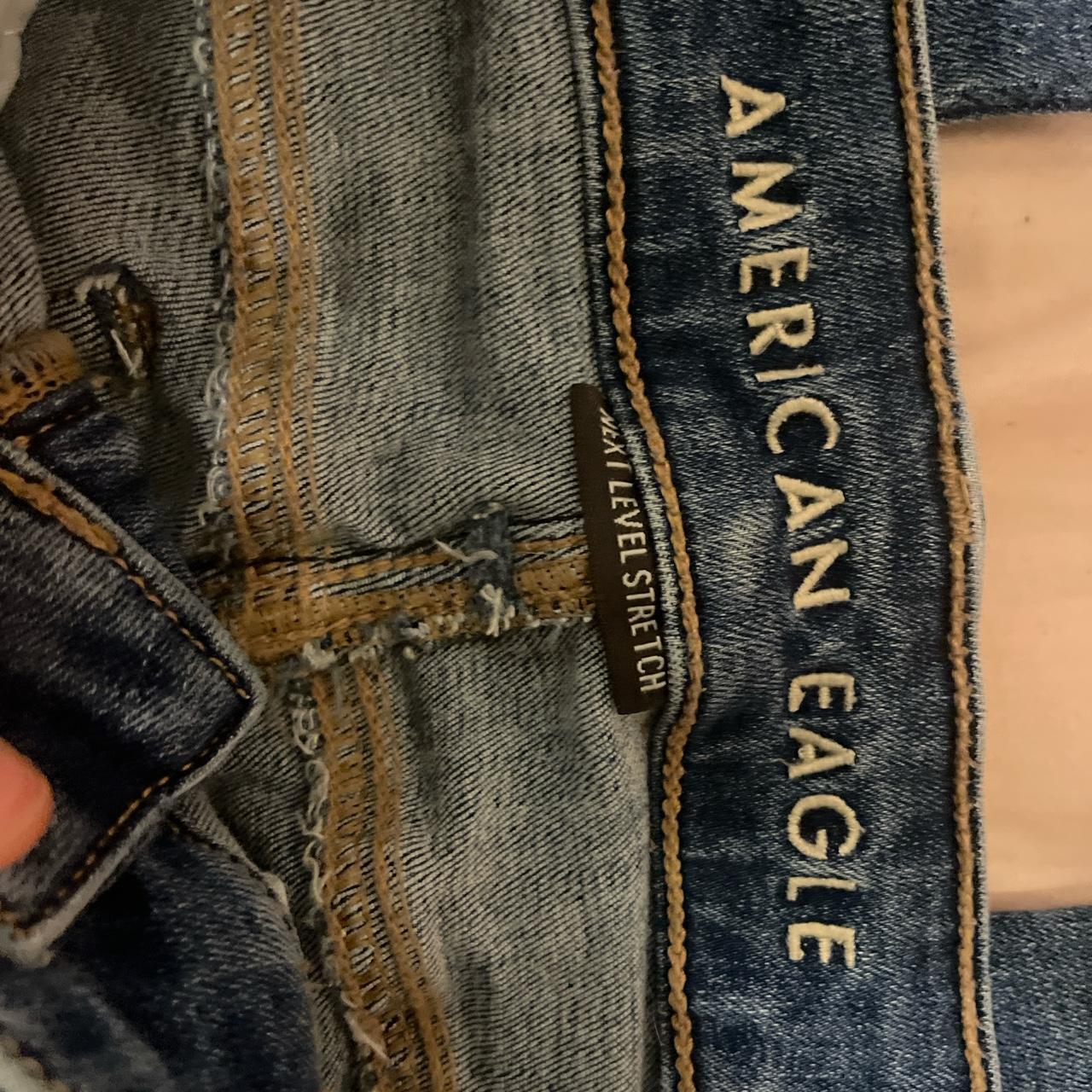 y2k low rise downtown girl american eagle jeans - Depop