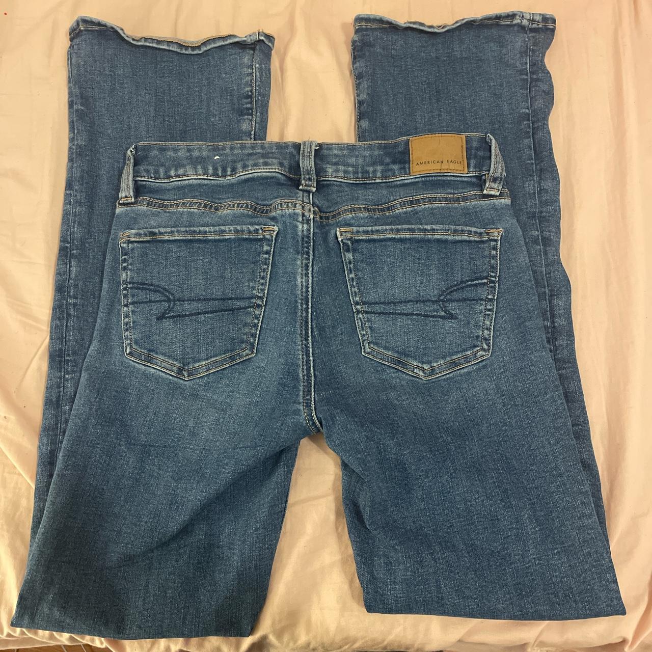 y2k low rise downtown girl american eagle jeans - Depop