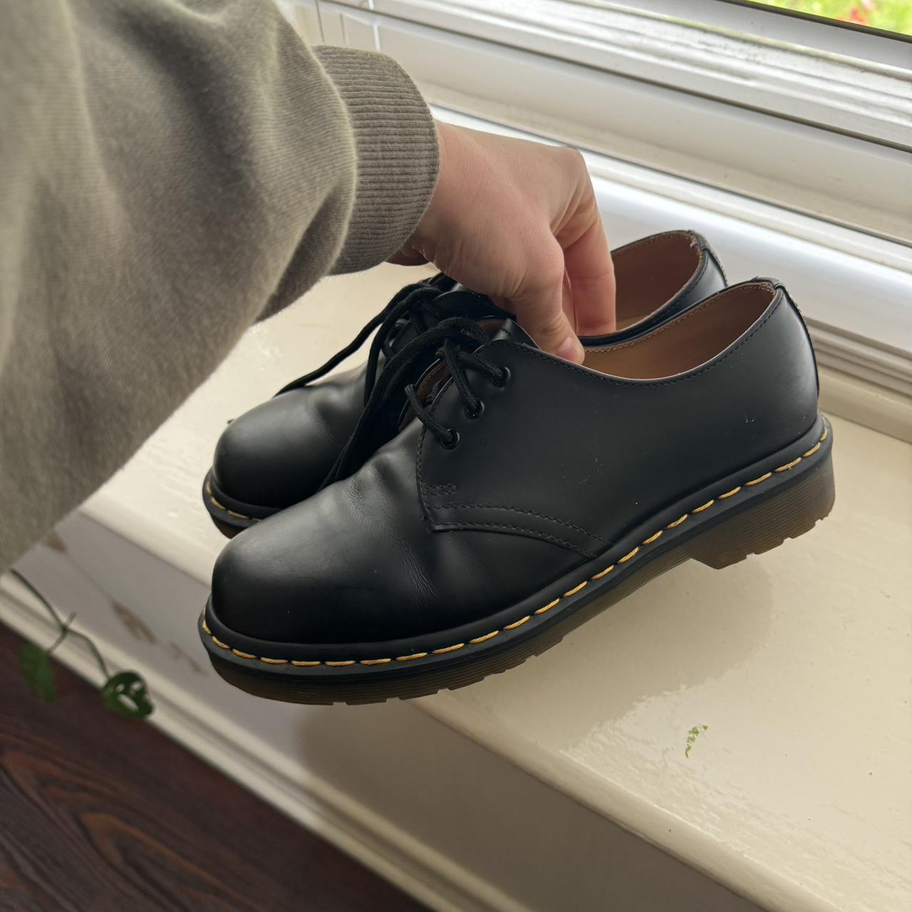 Dr. Martens Low cut Smooth Leather Hardly worn! In... - Depop