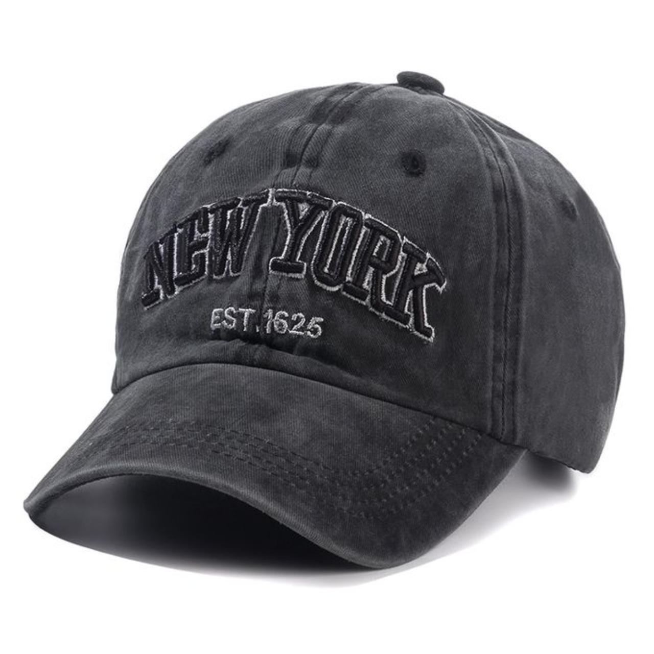 Black New York Baseball Cap - Est. 1625, New York... - Depop