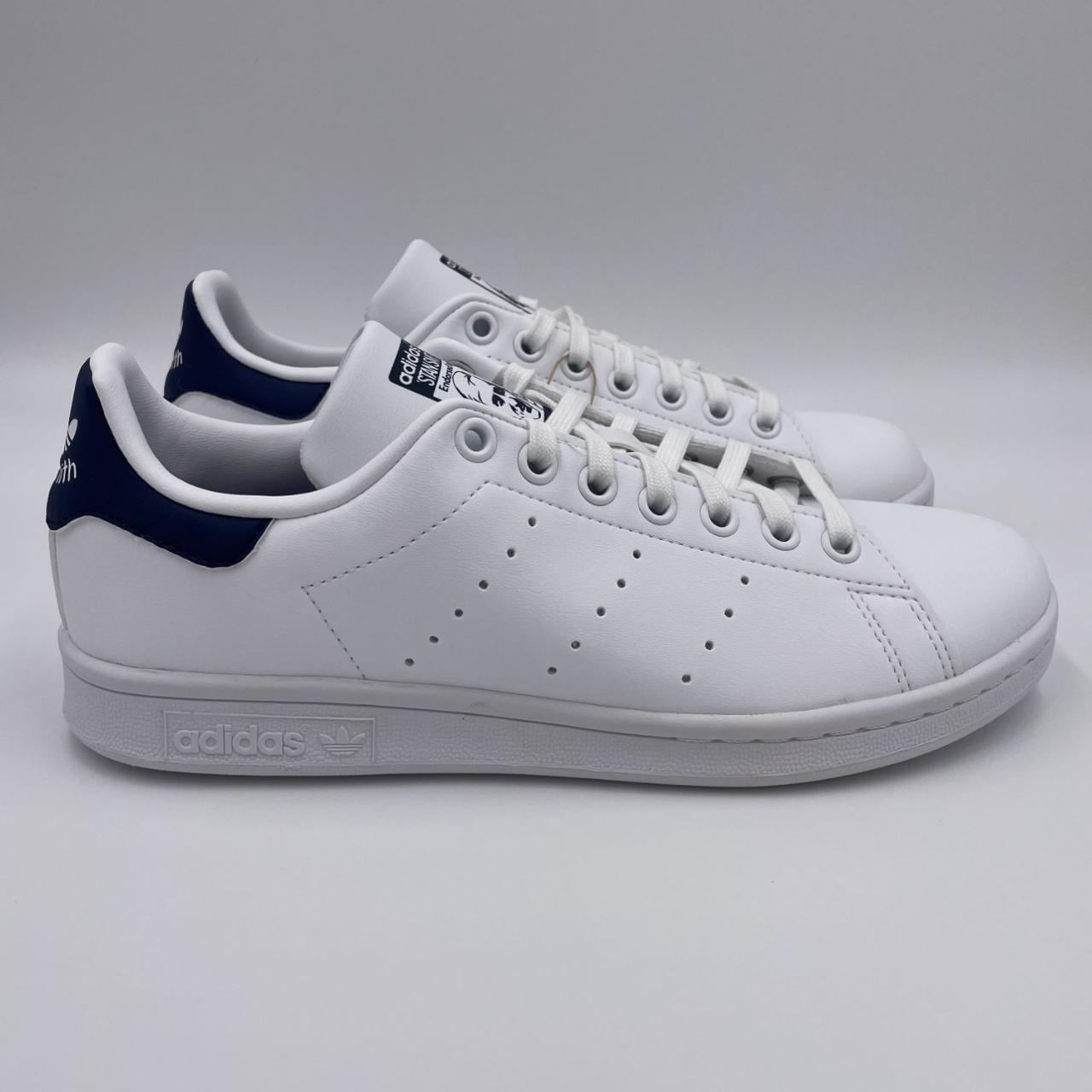 adidas Stan Smith White / Navy Womens Shoes Brand... - Depop