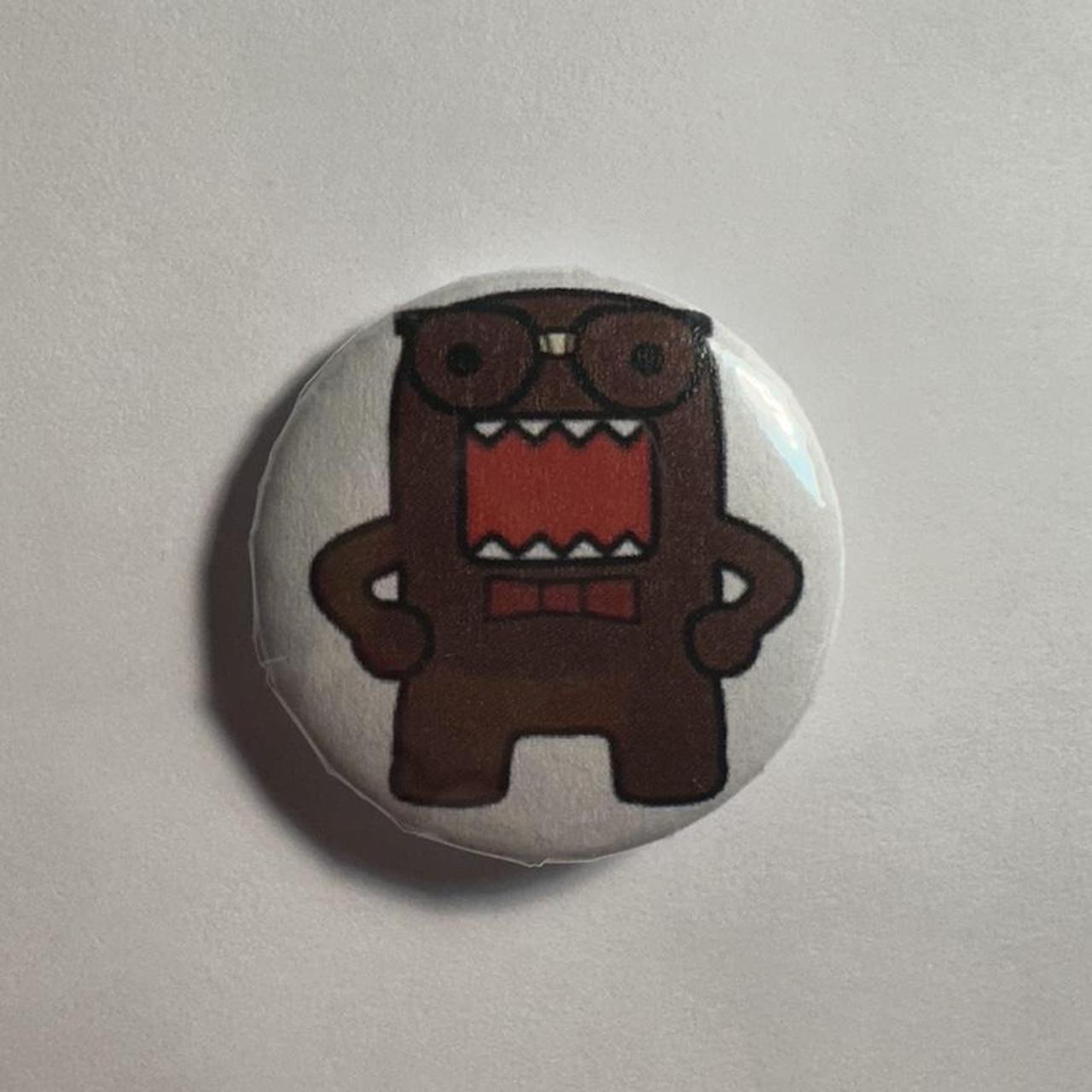 handmade domo glasses pin / button - 1.25 inches... - Depop