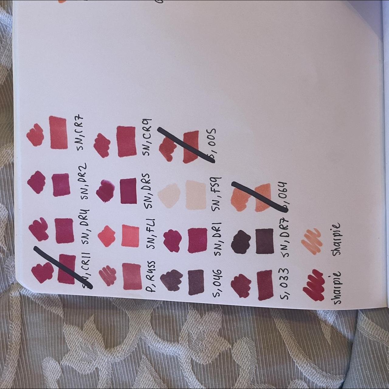 red alcohol ink markers brands including spectrum... - Depop