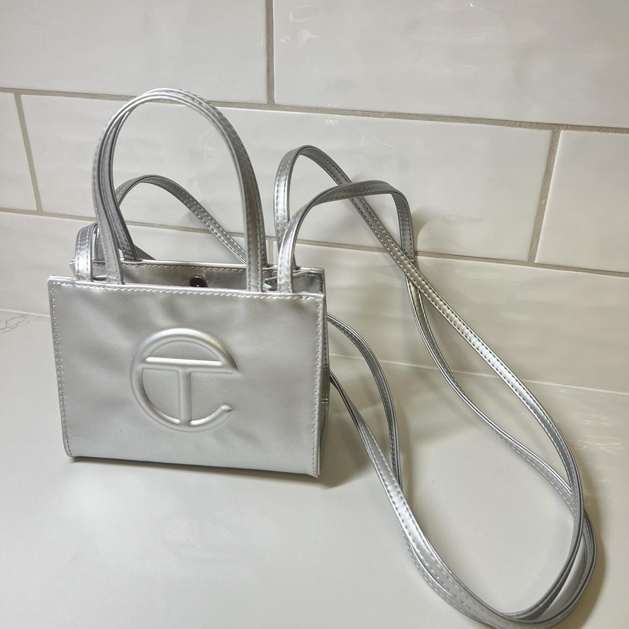 Telfar Women's Silver Bag | Depop