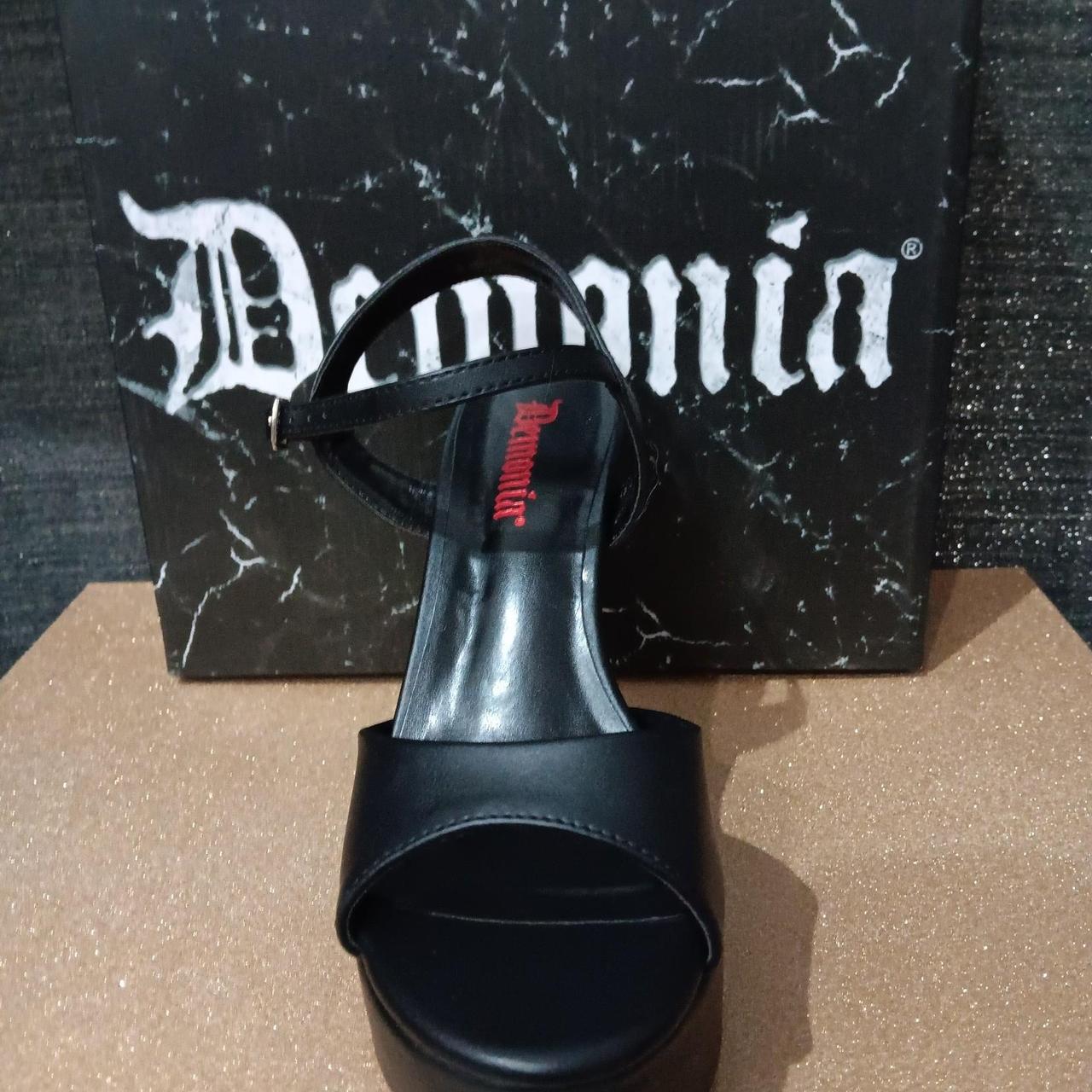 'Demonia' brand black vegan leather heels, brand new... | Depop