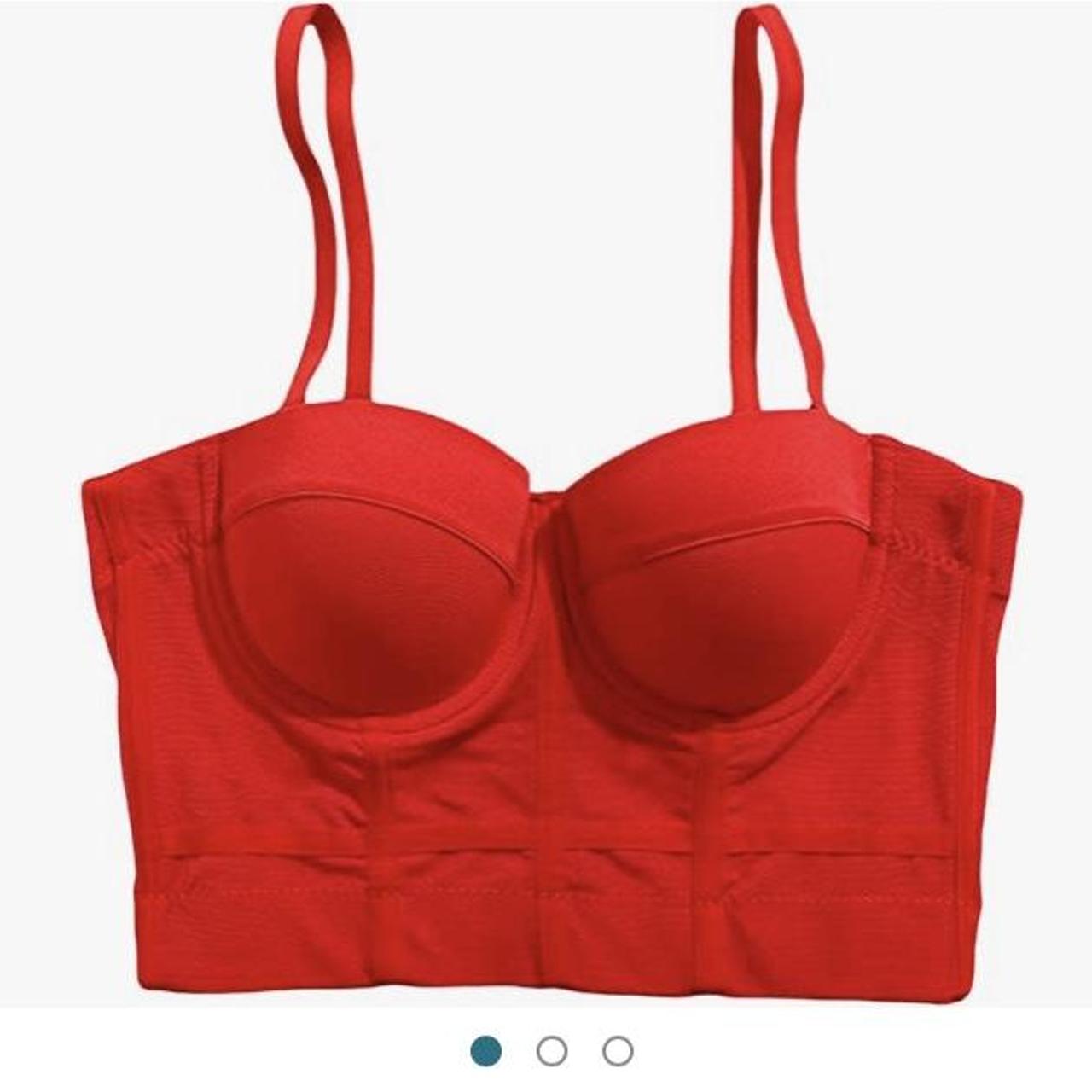 Women's Red Corset | Depop