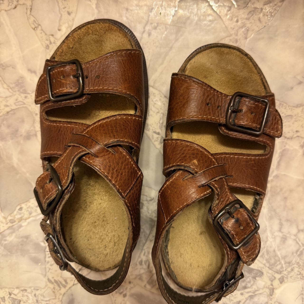 RARE vintage Y2K Doc Marten brown with tan stitching... | Depop