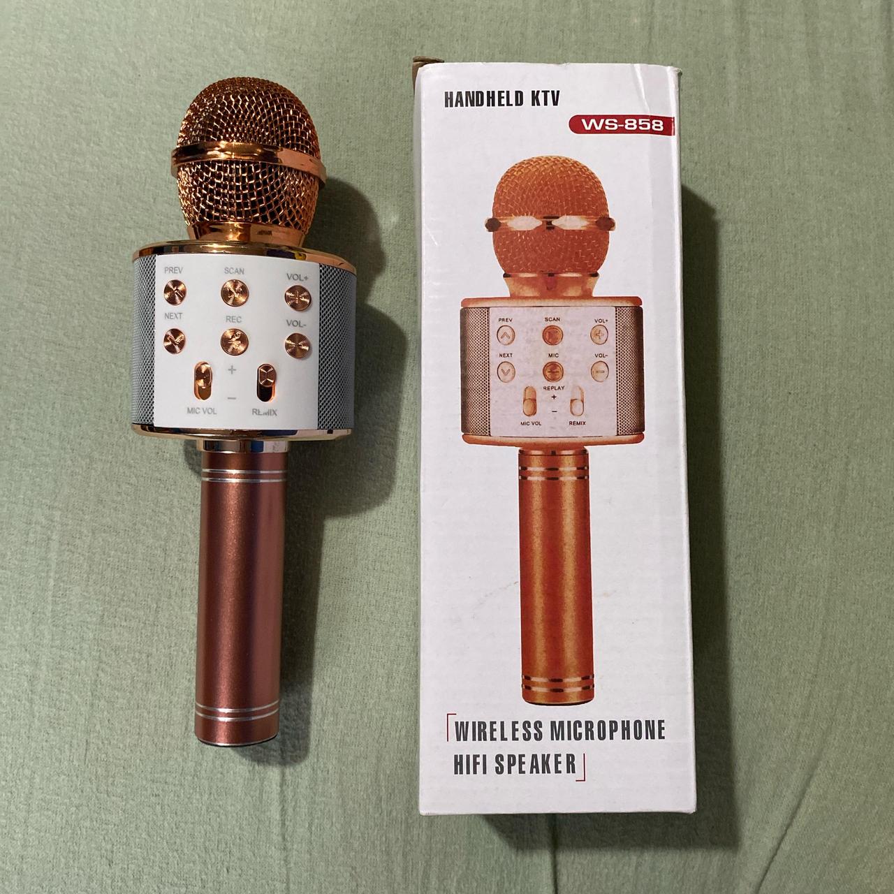 Rose gold wireless mic - great for karaoke,... - Depop