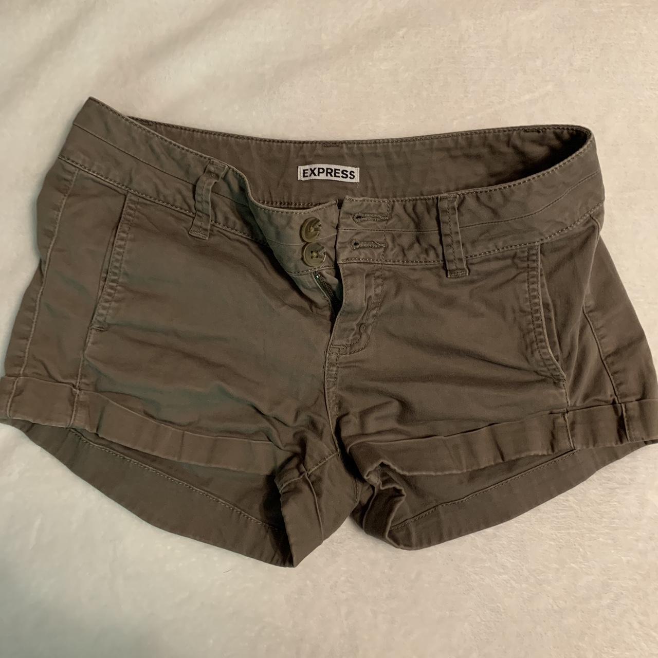 Express Women's Brown Shorts | Depop