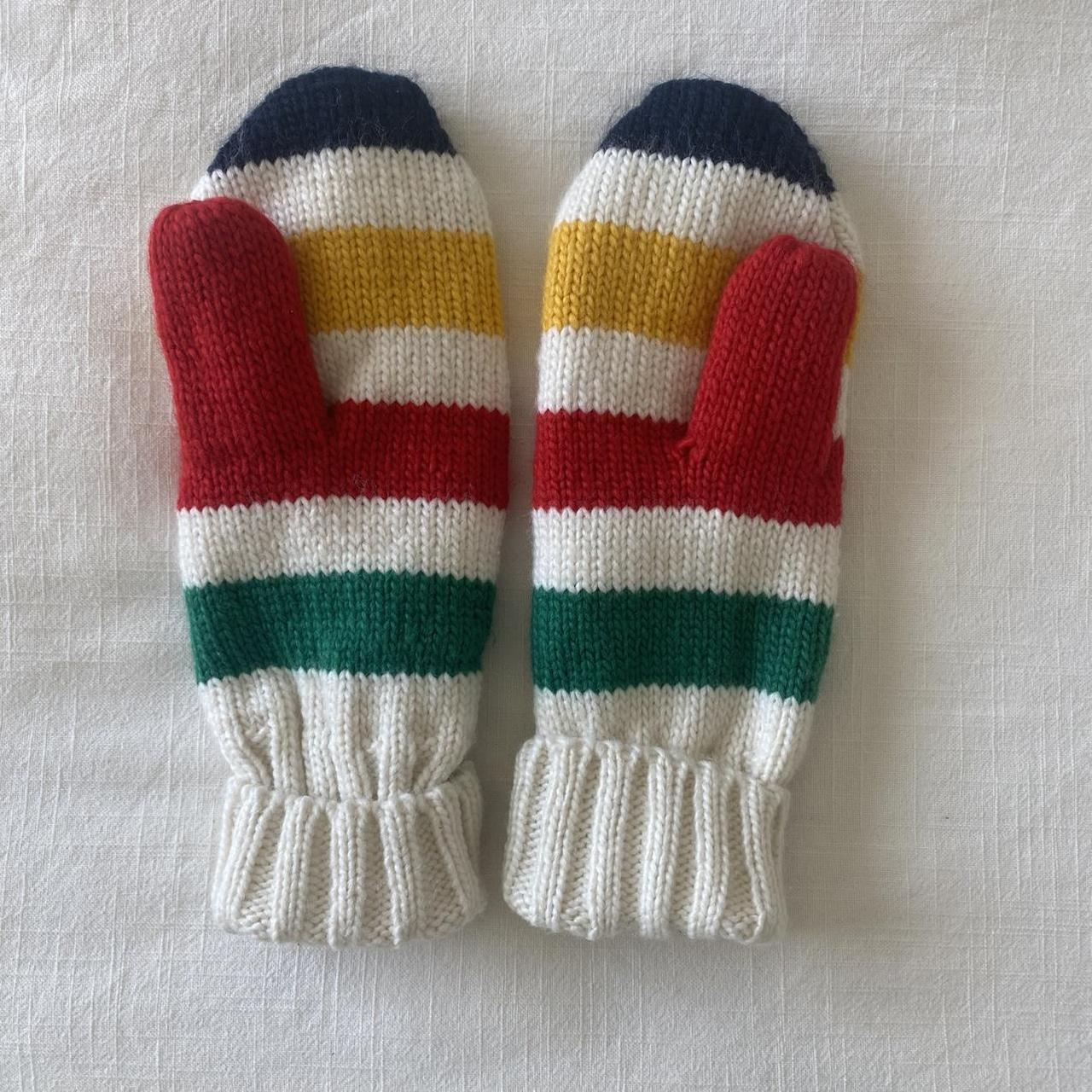 The Bay Canadian Striped Mittens Super soft and... | Depop