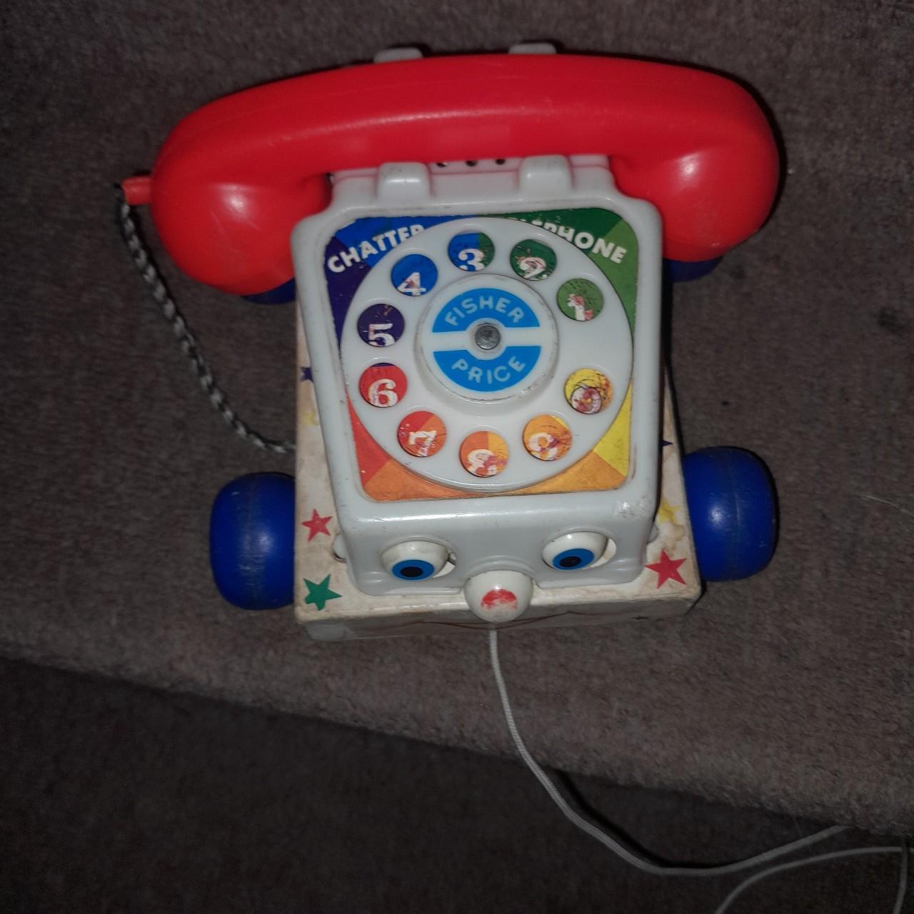 Vintage/Retro Fisher Price Chatter telephone pull... - Depop