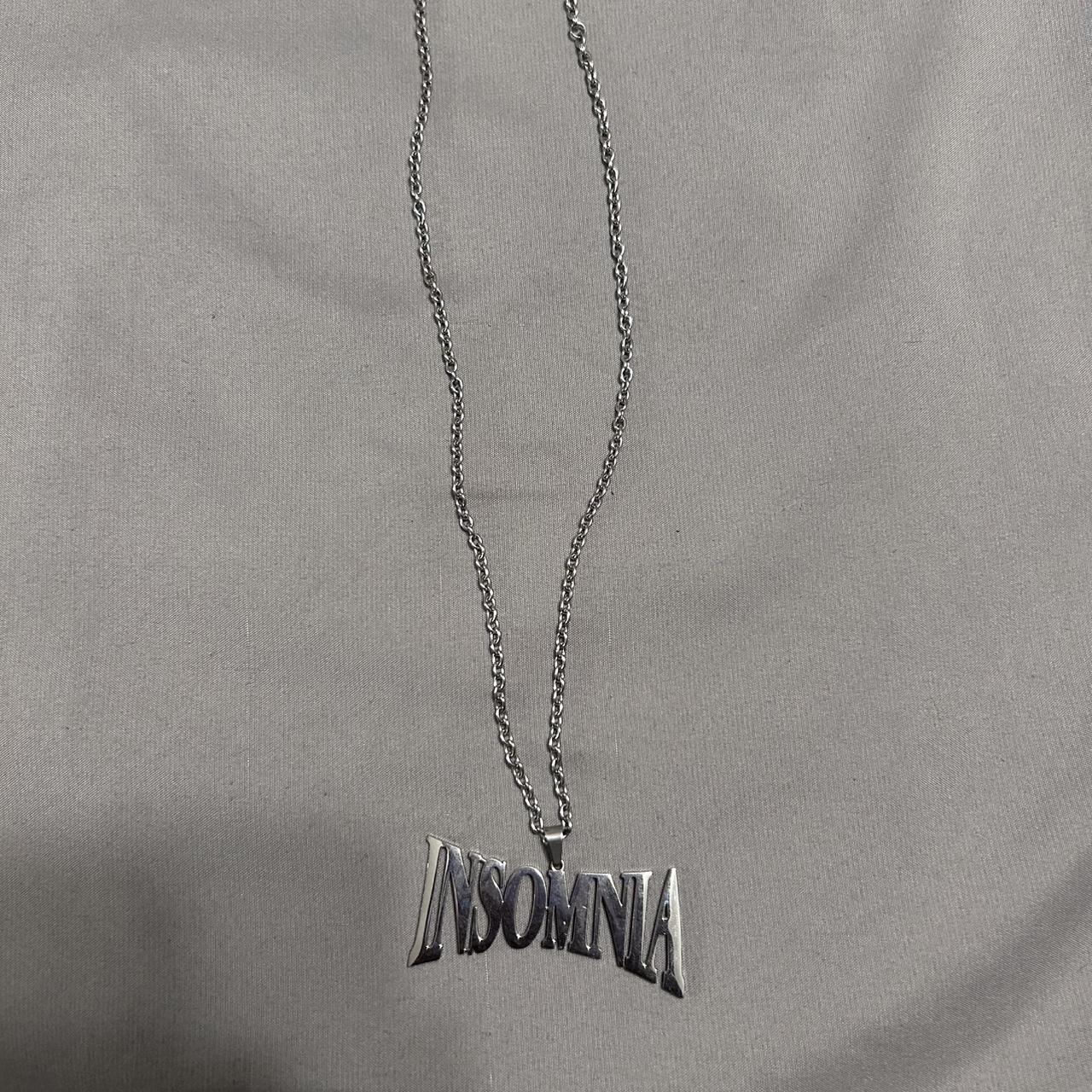 Insomnia Visuals Logo Chain Stainless Steel Open to... | Depop