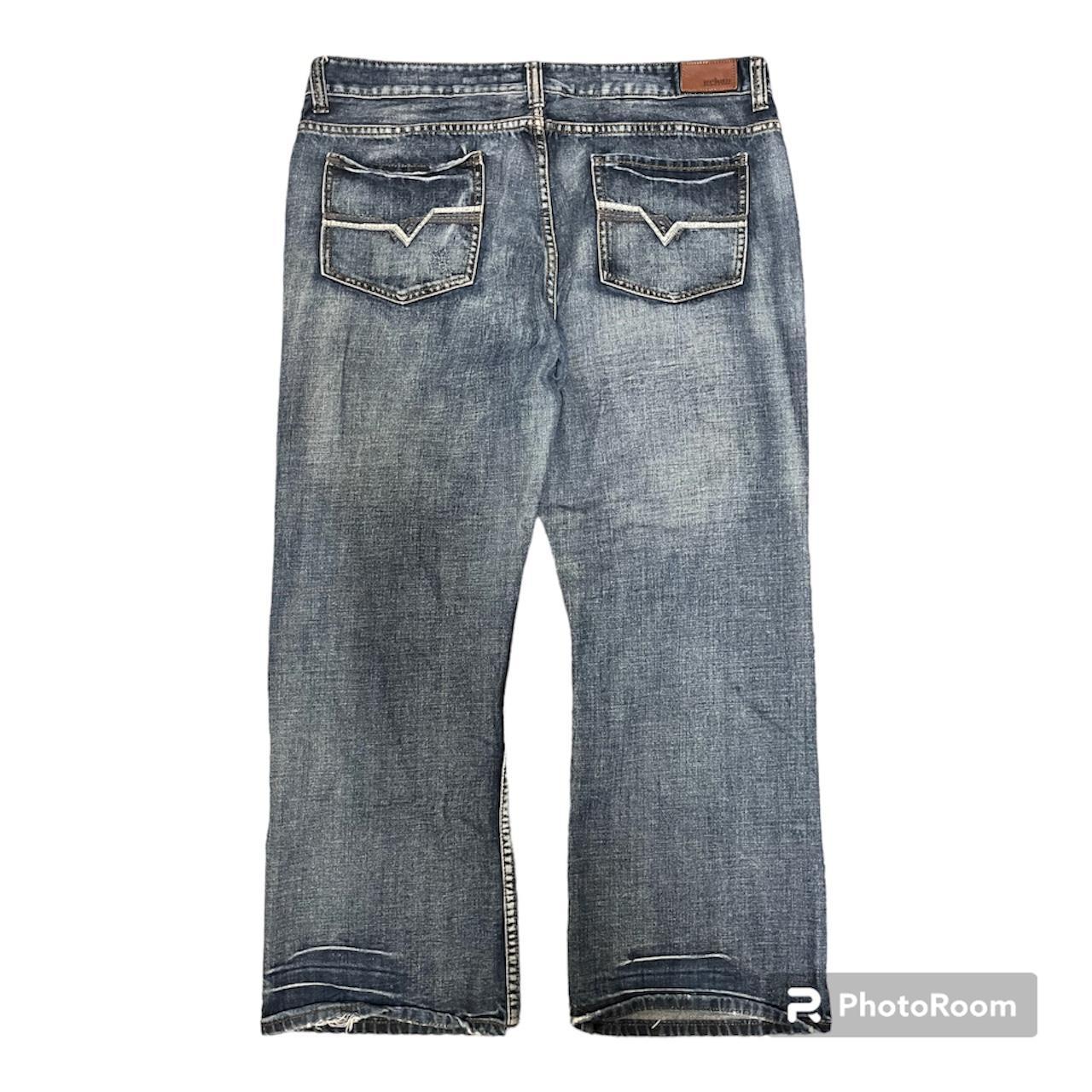 Baggy wide leg urban pipeline bootcut jeans 38x30 - Depop