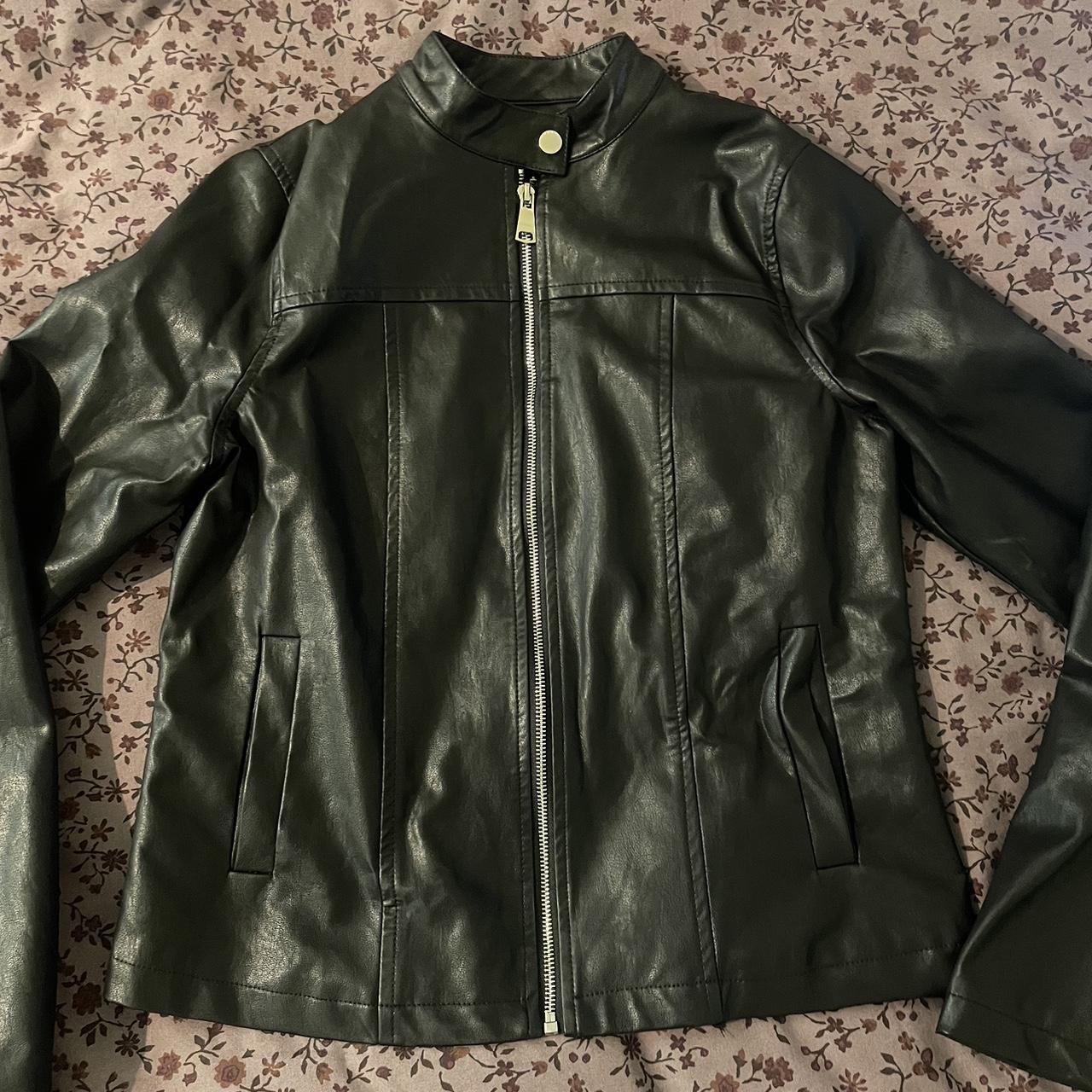 motel rocks black jacket size medium only worn a few... - Depop