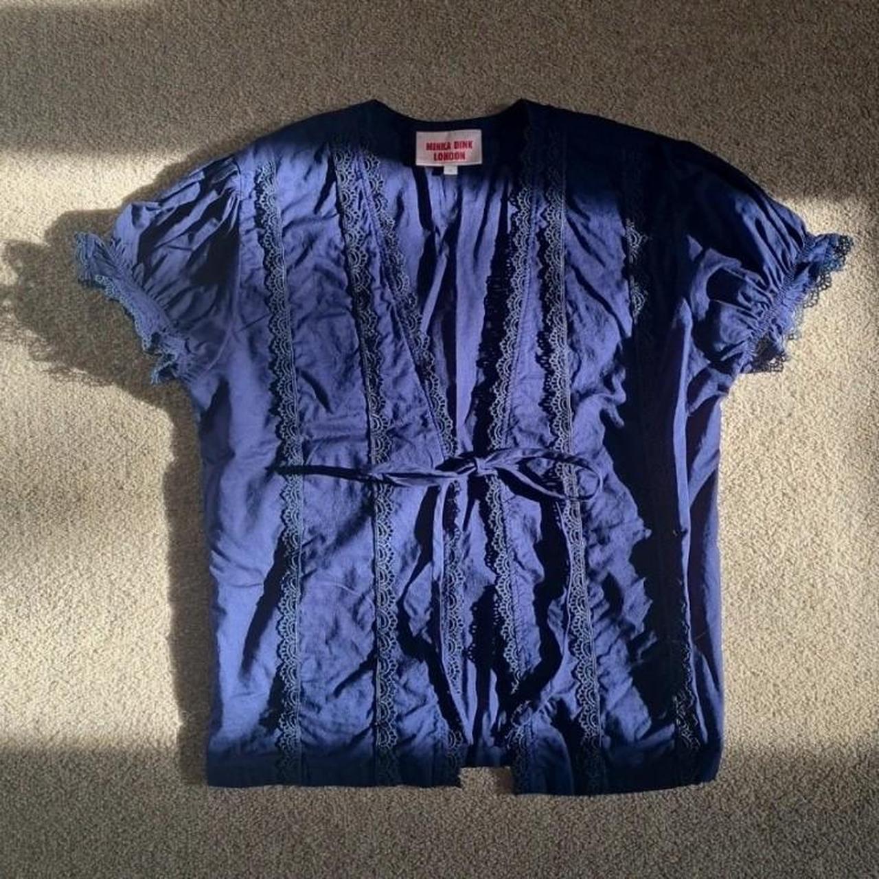 minka dink London navy iris top hardly worn so... | Depop