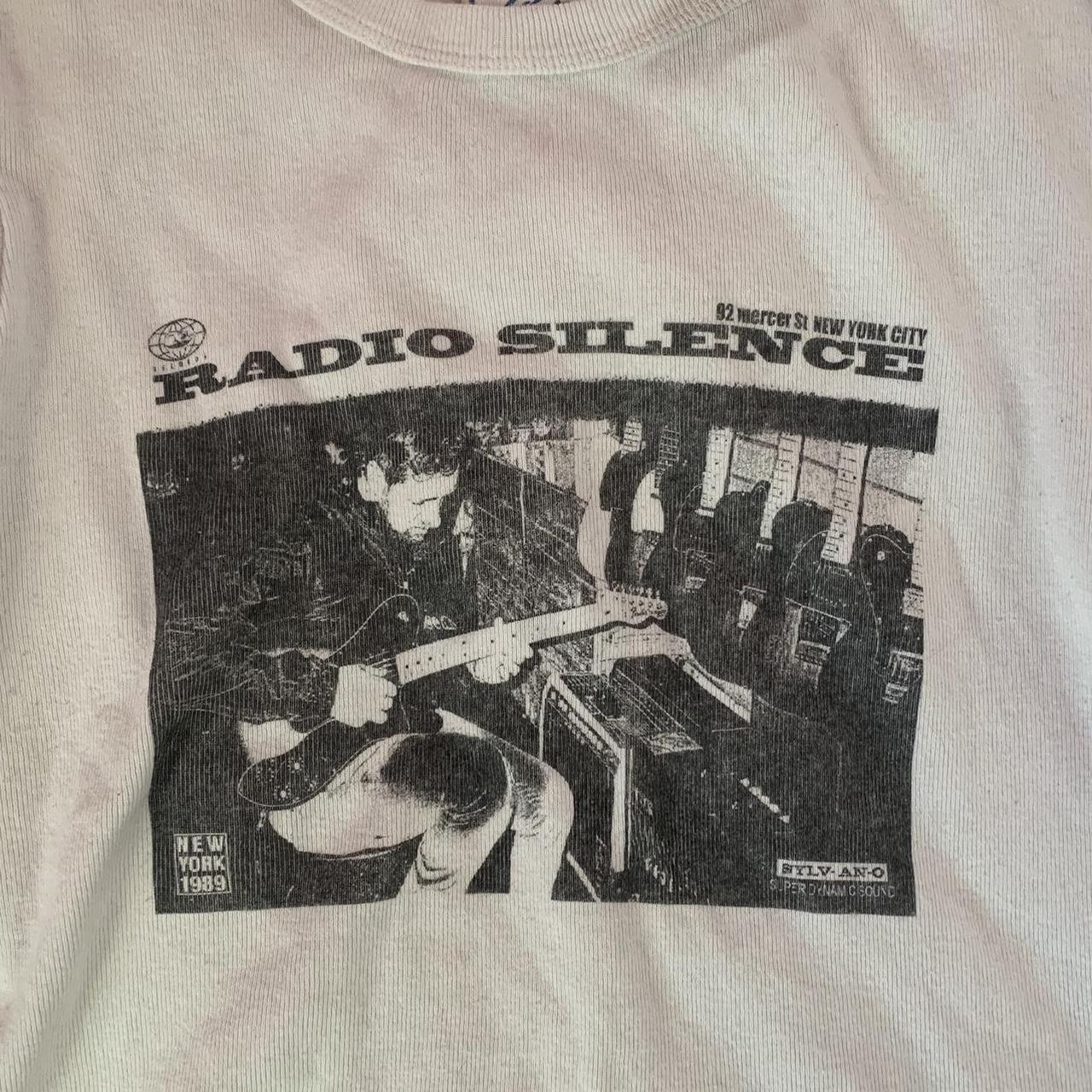 brandy melville radio silence tee ♡best fits a... - Depop