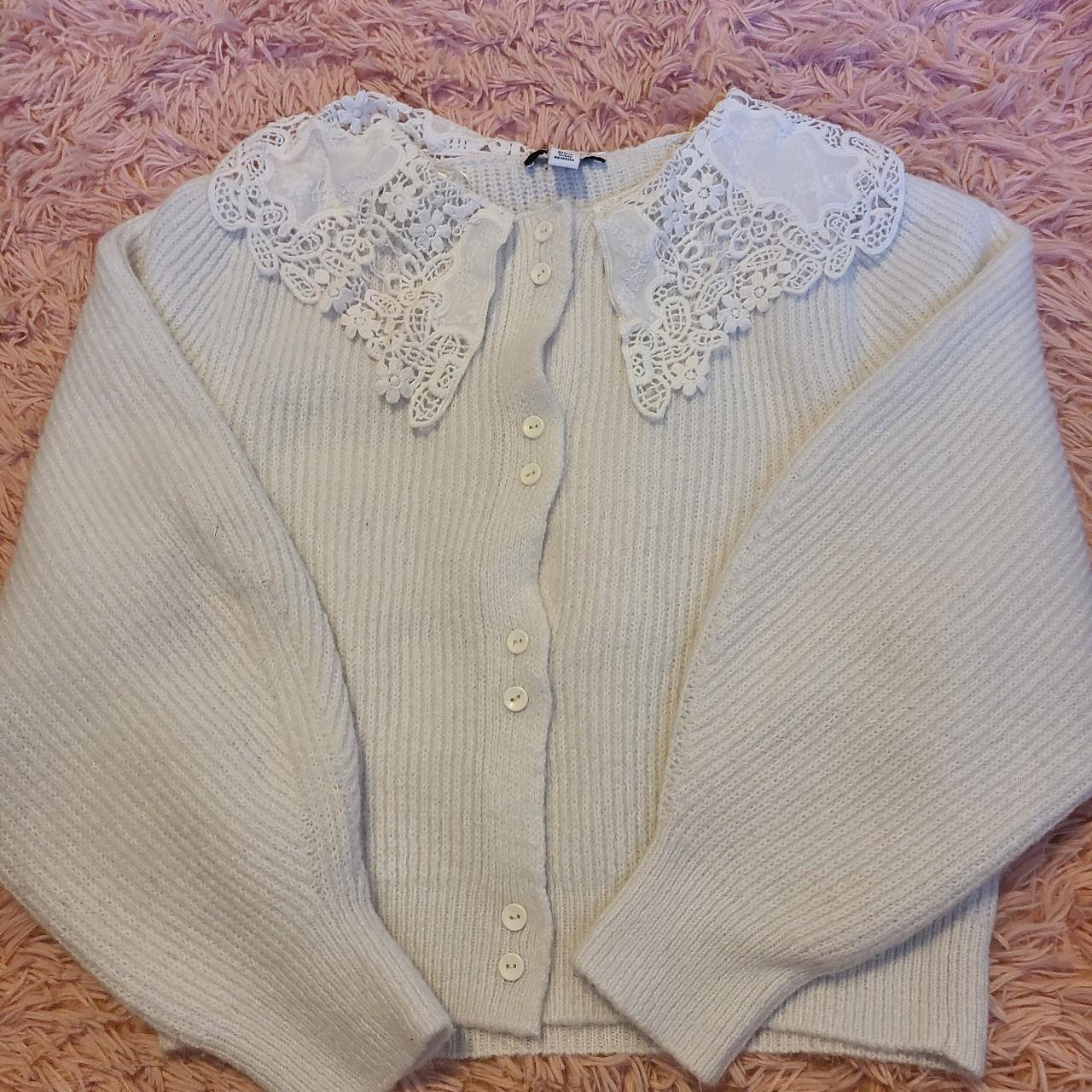 Topshop cardigan! So light and feminine. Sleeves are... - Depop